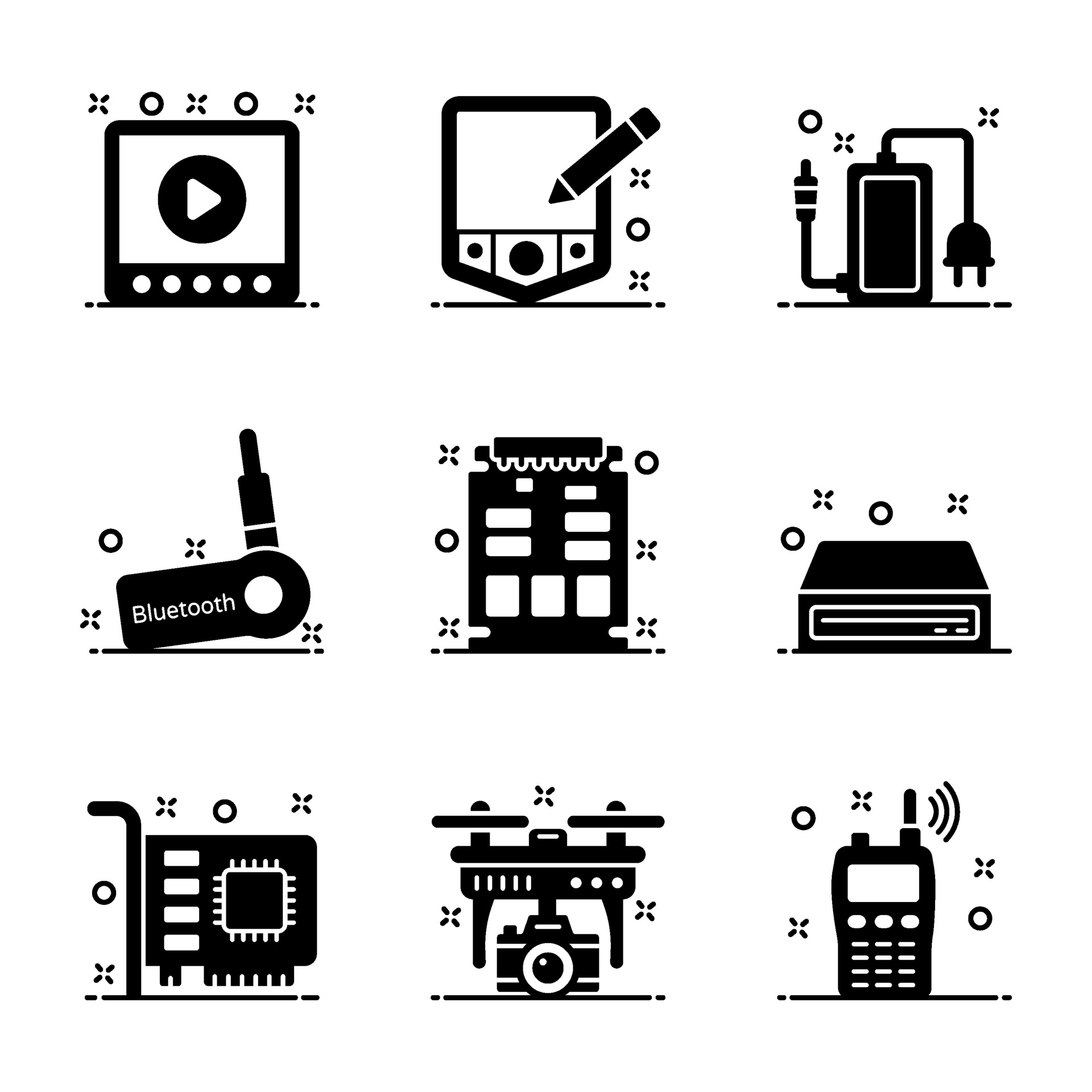 Technological Computer Hardware 2168936 Vector Art at Vecteezy