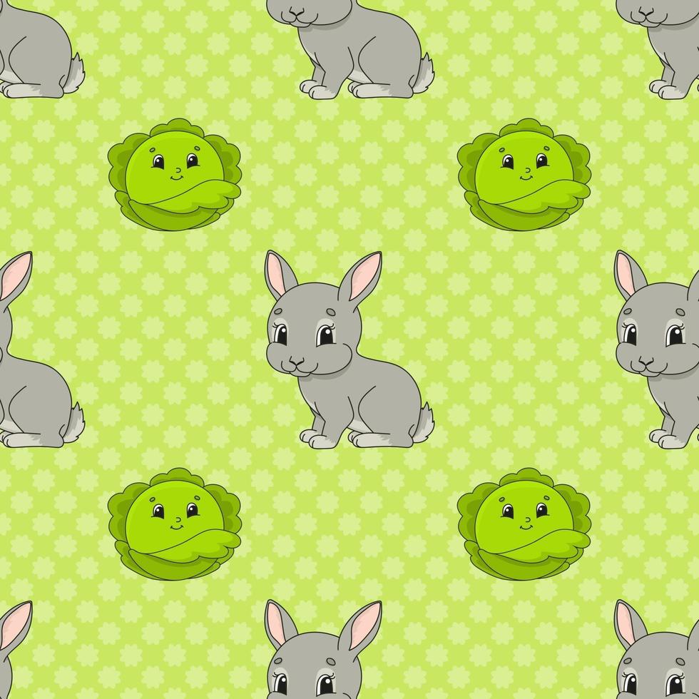 Seamless pattern rabbit 2170430 Vector Art at Vecteezy