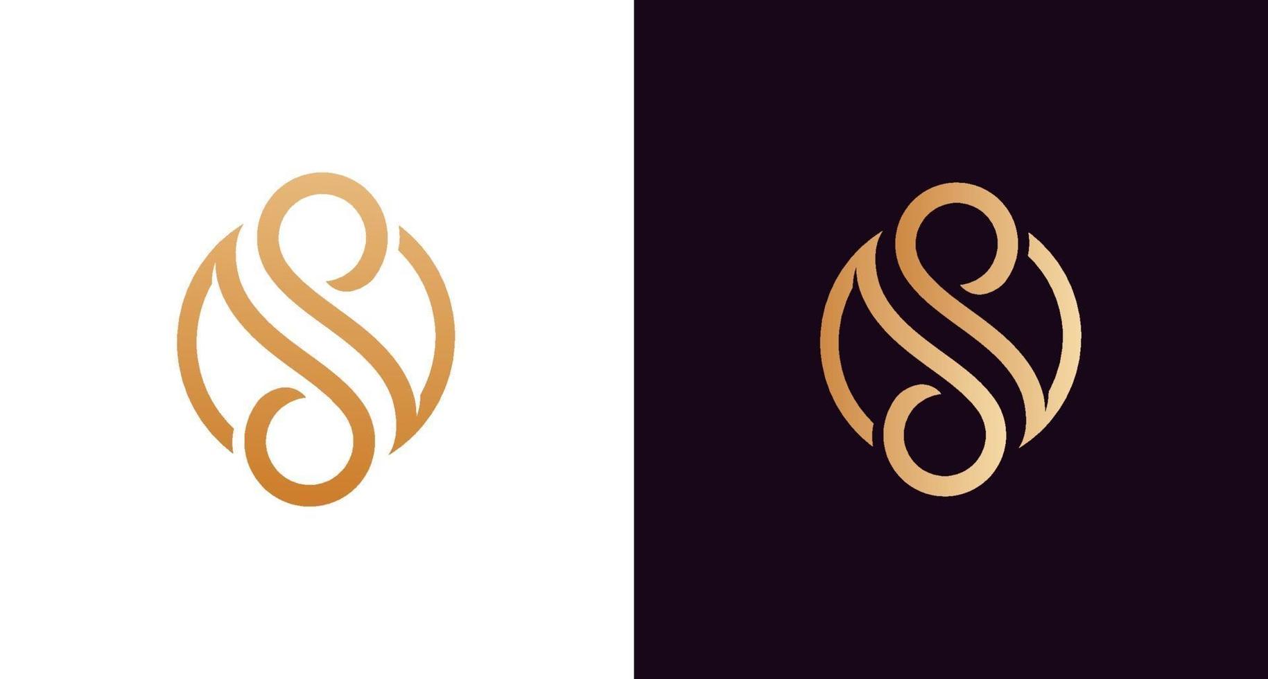 Beautiful Luxury Letter Ss Monogram In Infinity Shape Elegant Circular Letter S And S Logo