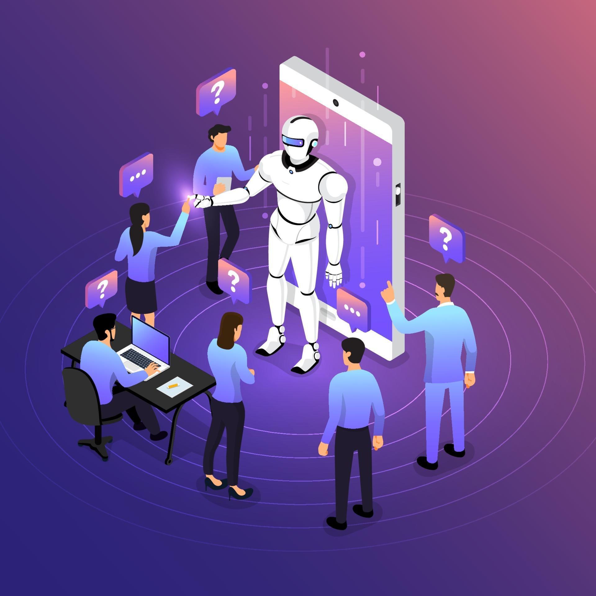 inteligencia artificial isométrica 2173009 Vector en Vecteezy