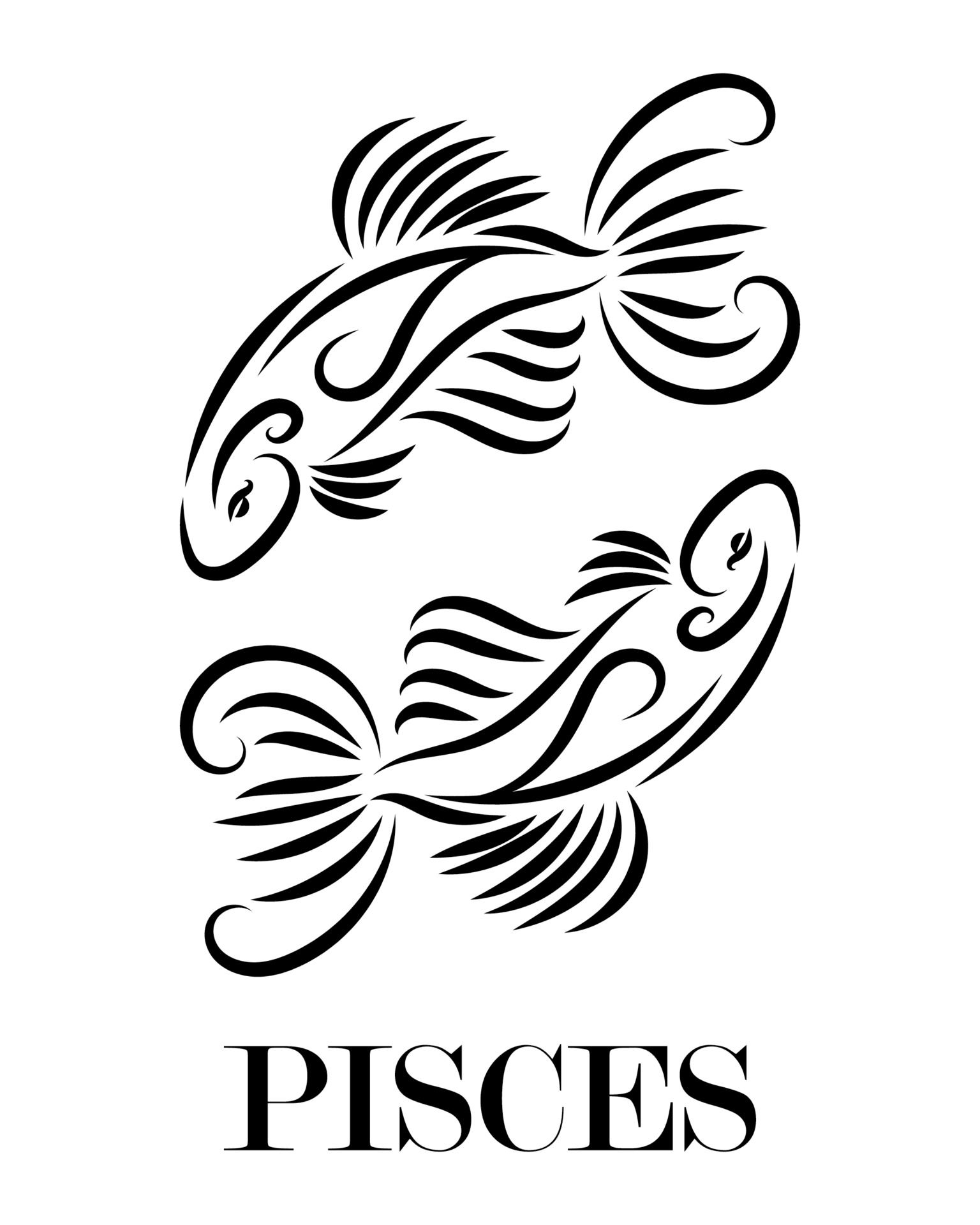 Pisces zodiac line art vector eps 10 2174340 Vector Art at Vecteezy Pisces zodiac line art vector eps 10 2174340 Vector Art at Vecteezy