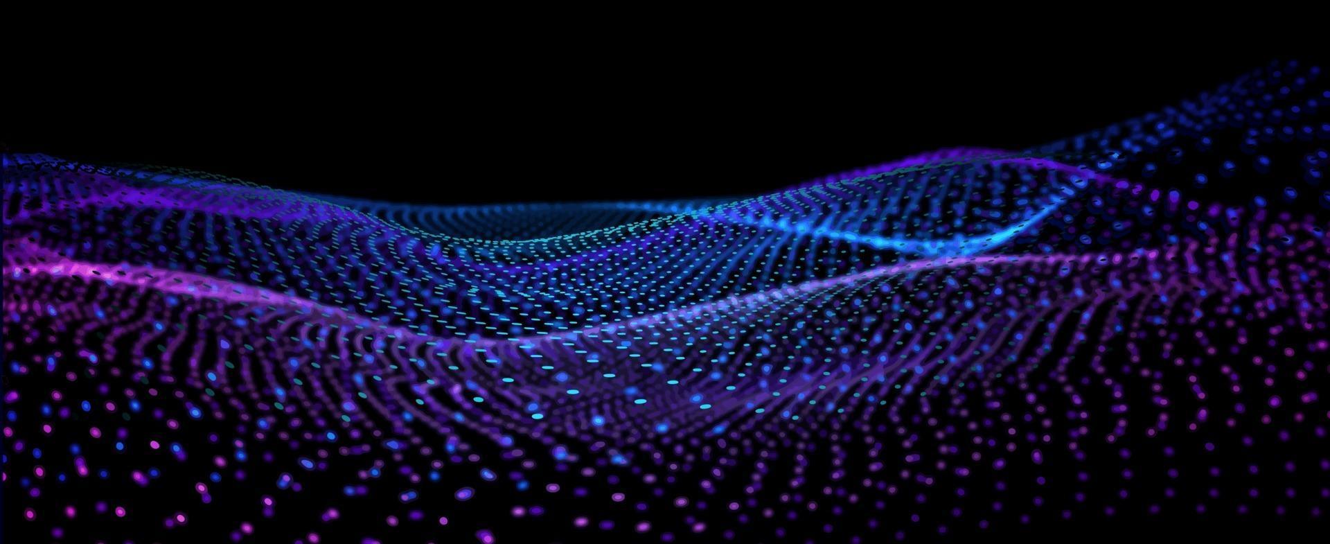 digital wave particles. Futuristic wave. Abstract technology background ... digital wave particles. Futuristic wave. Abstract technology background ...