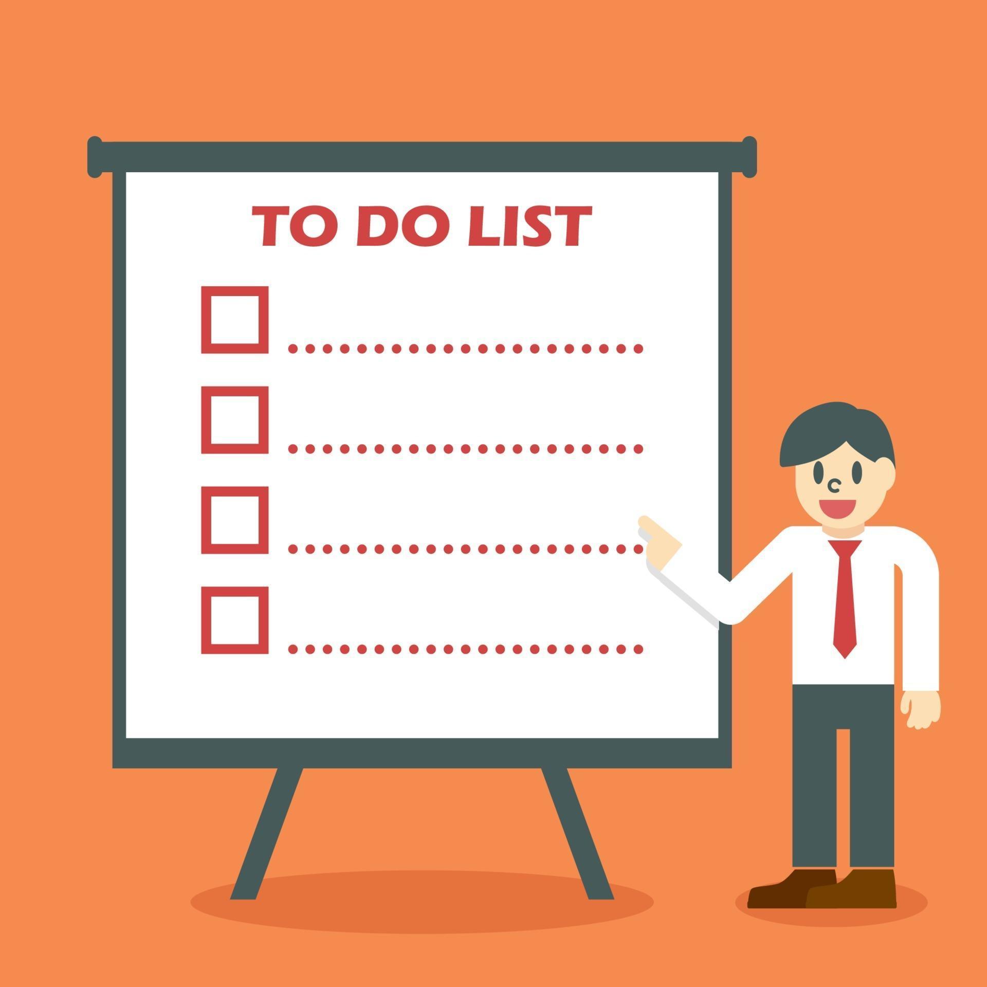 to do list 2180070 Vector Art at Vecteezy