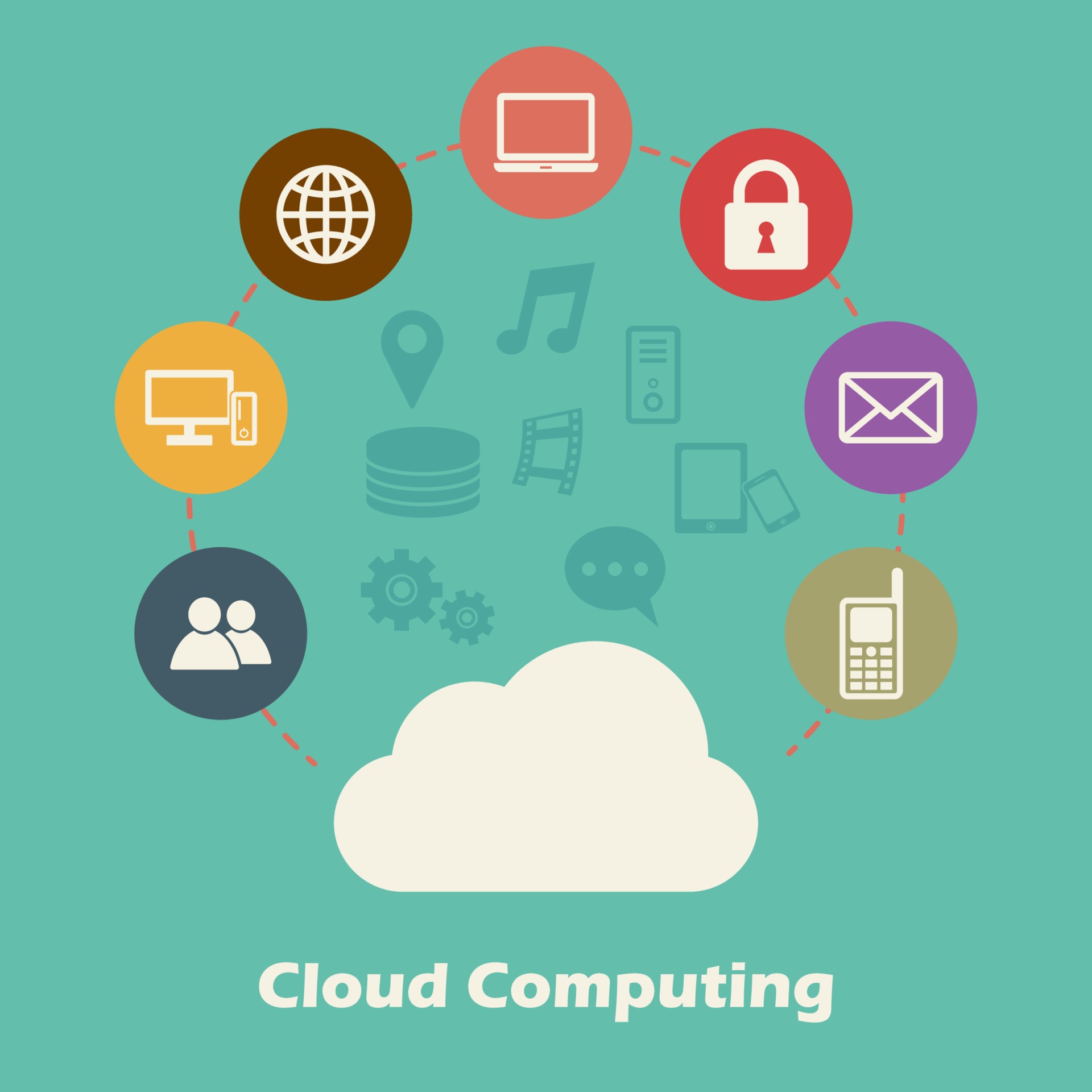 cloud computing concept 2180186 Vector Art at Vecteezy