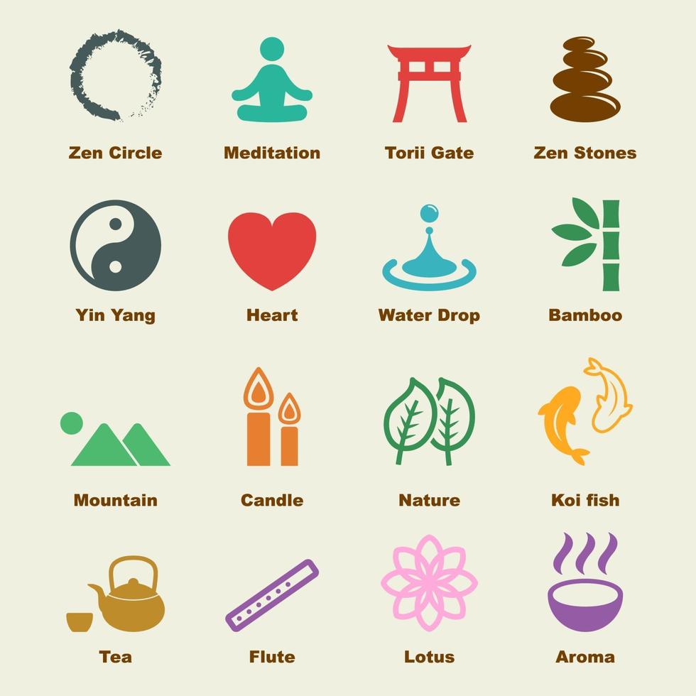 zen vector elements 2180261 Vector Art at Vecteezy