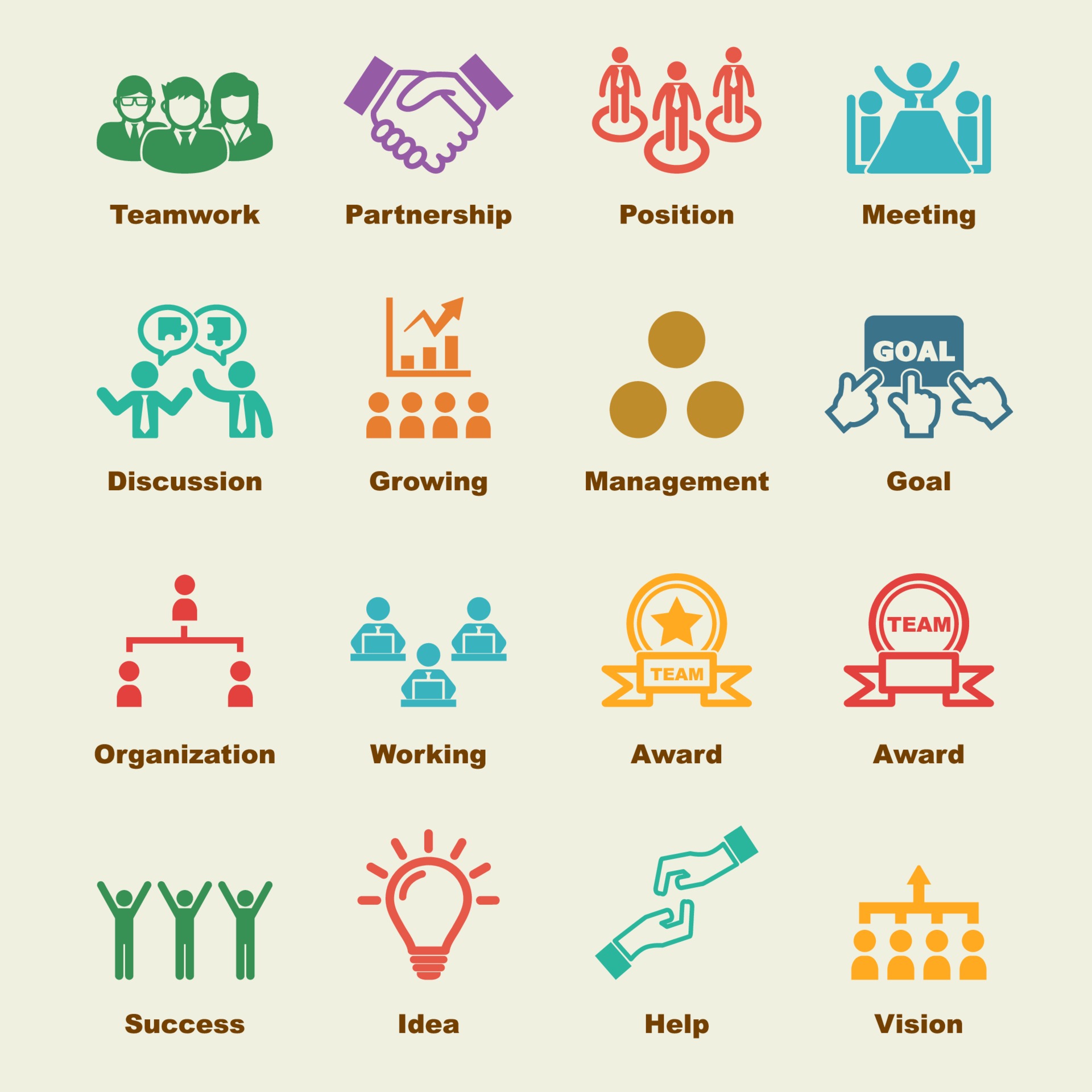 teamwork vector elements 2180285 Vector Art at Vecteezy