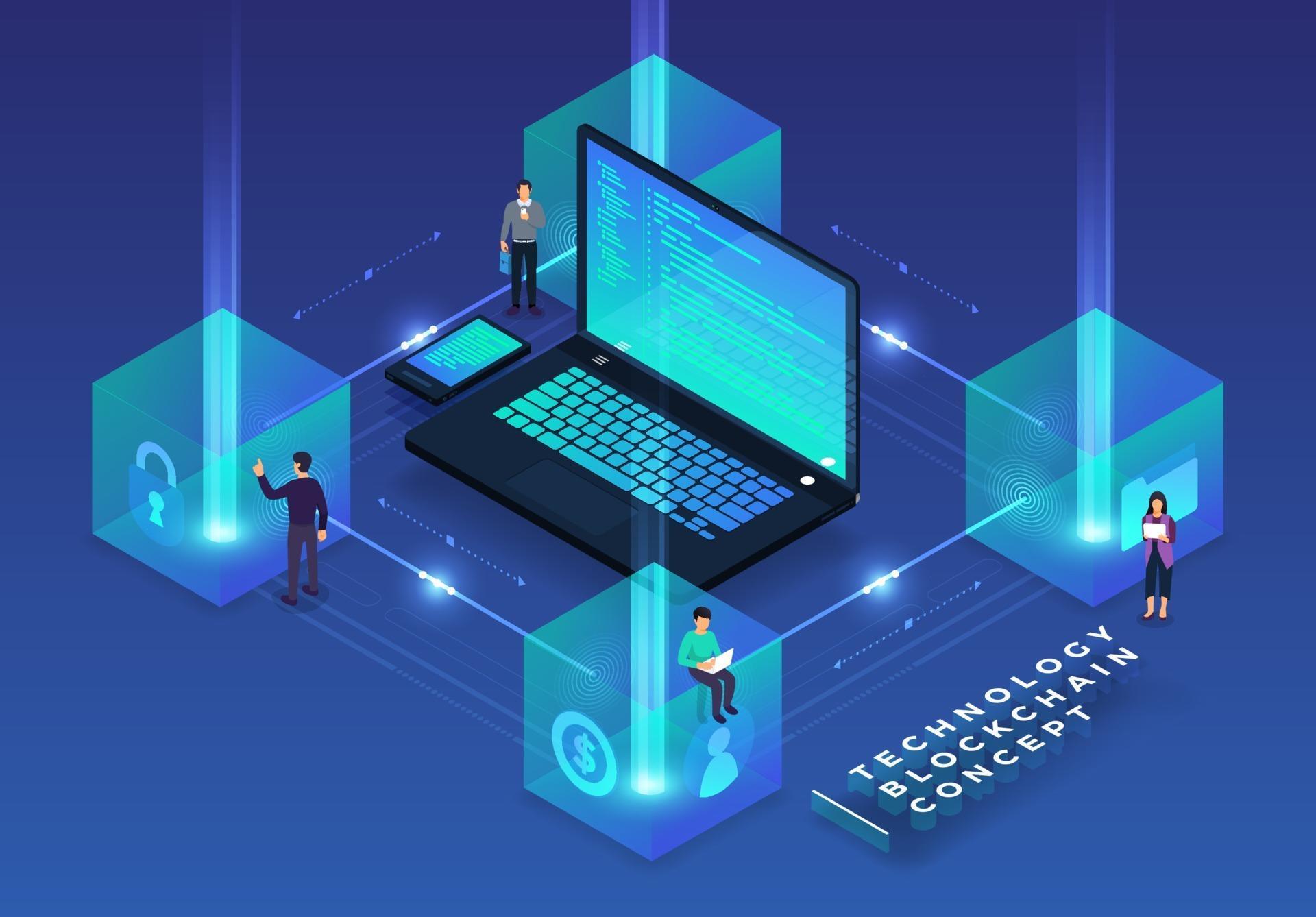 Blockchain and cryptocurrency technology 2180593 Vector Art at Vecteezy Blockchain and cryptocurrency technology 2180593 Vector Art at Vecteezy