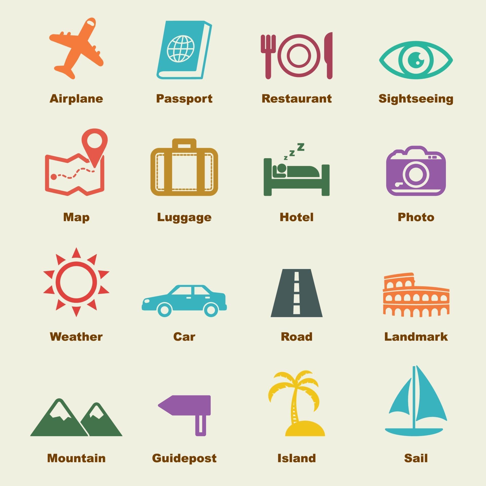 trip vector elements 2180969 Vector Art at Vecteezy