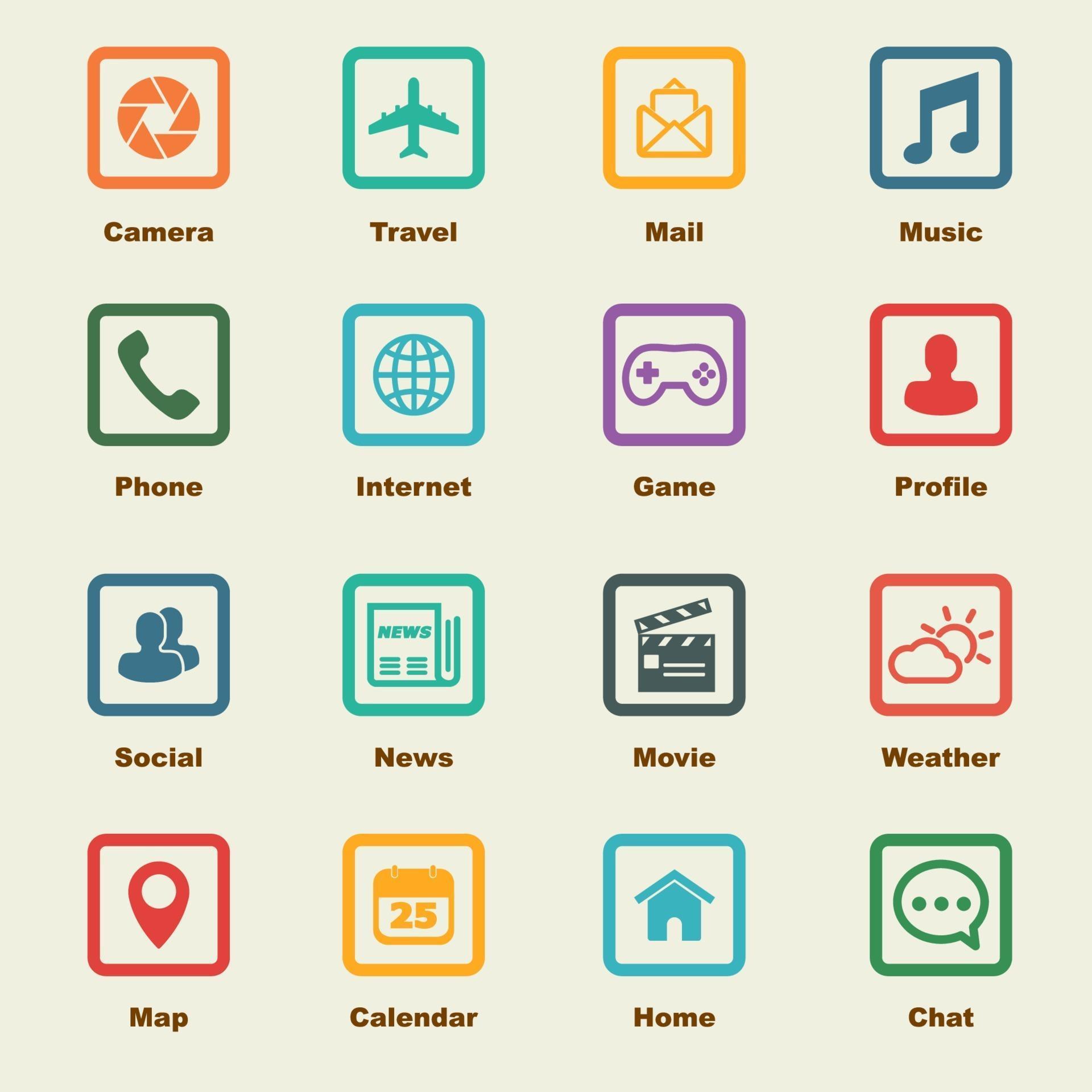 application vector elements 2181004 Vector Art at Vecteezy