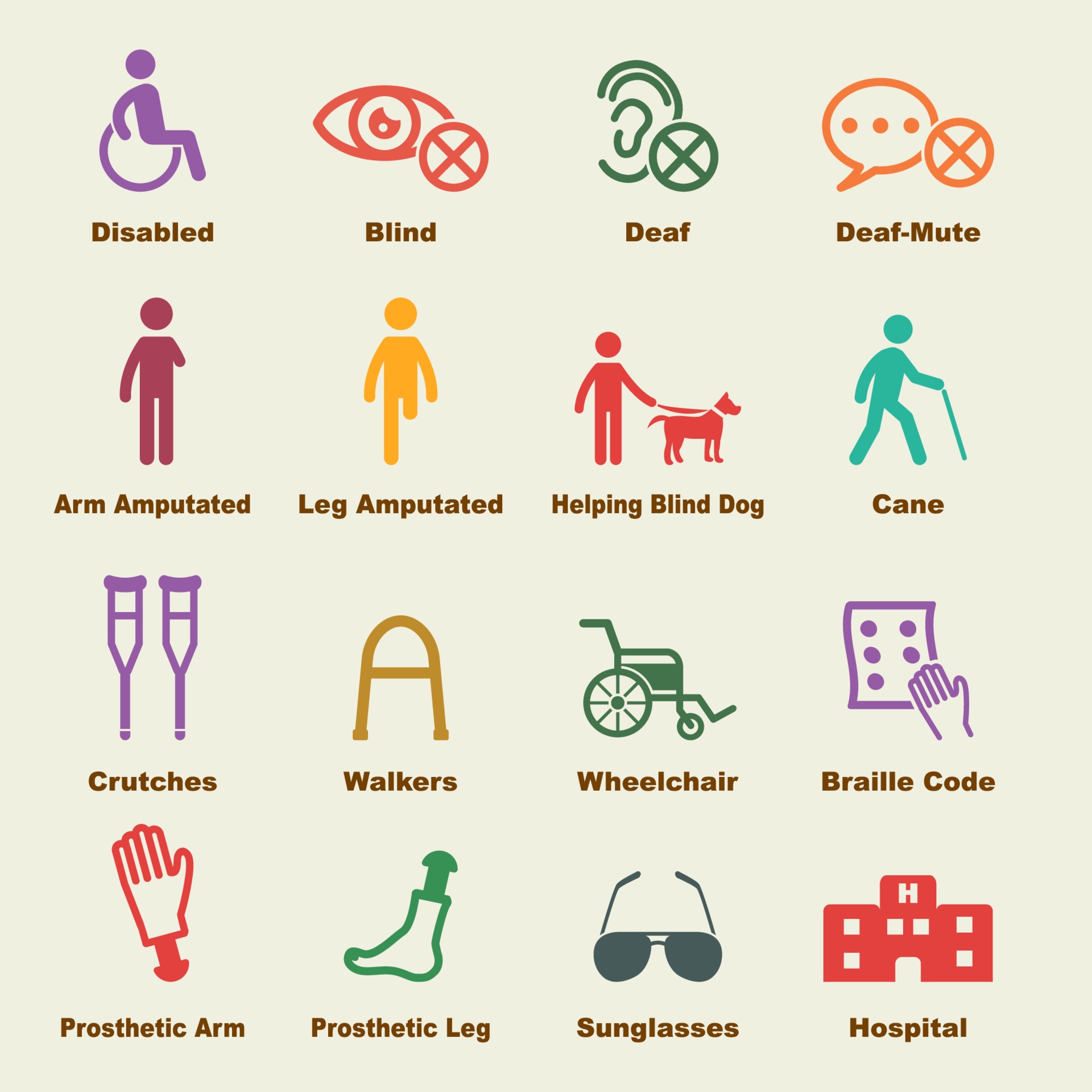 disabled vector elements 2181010 Vector Art at Vecteezy