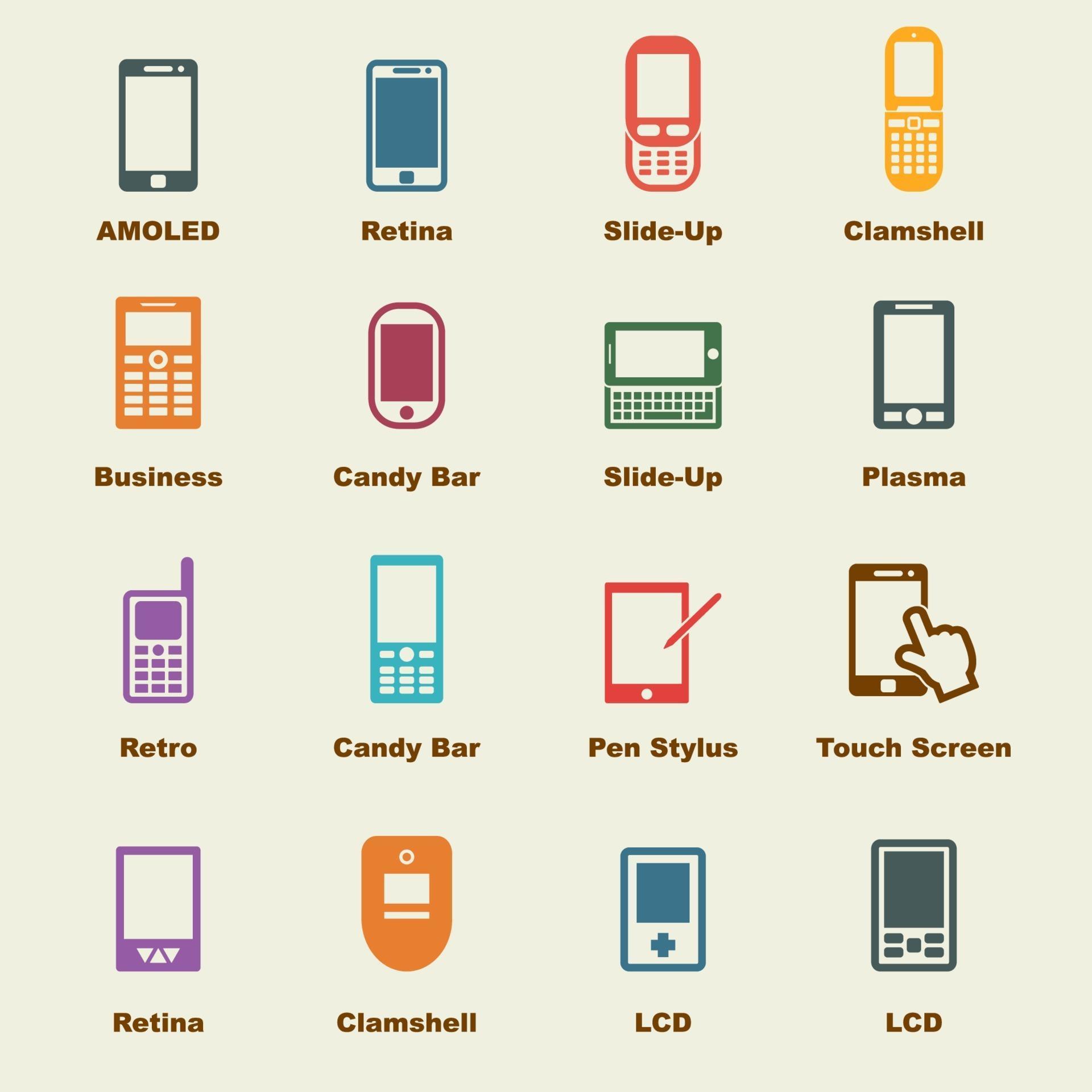 smartphone vector elements 2181011 Vector Art at Vecteezy