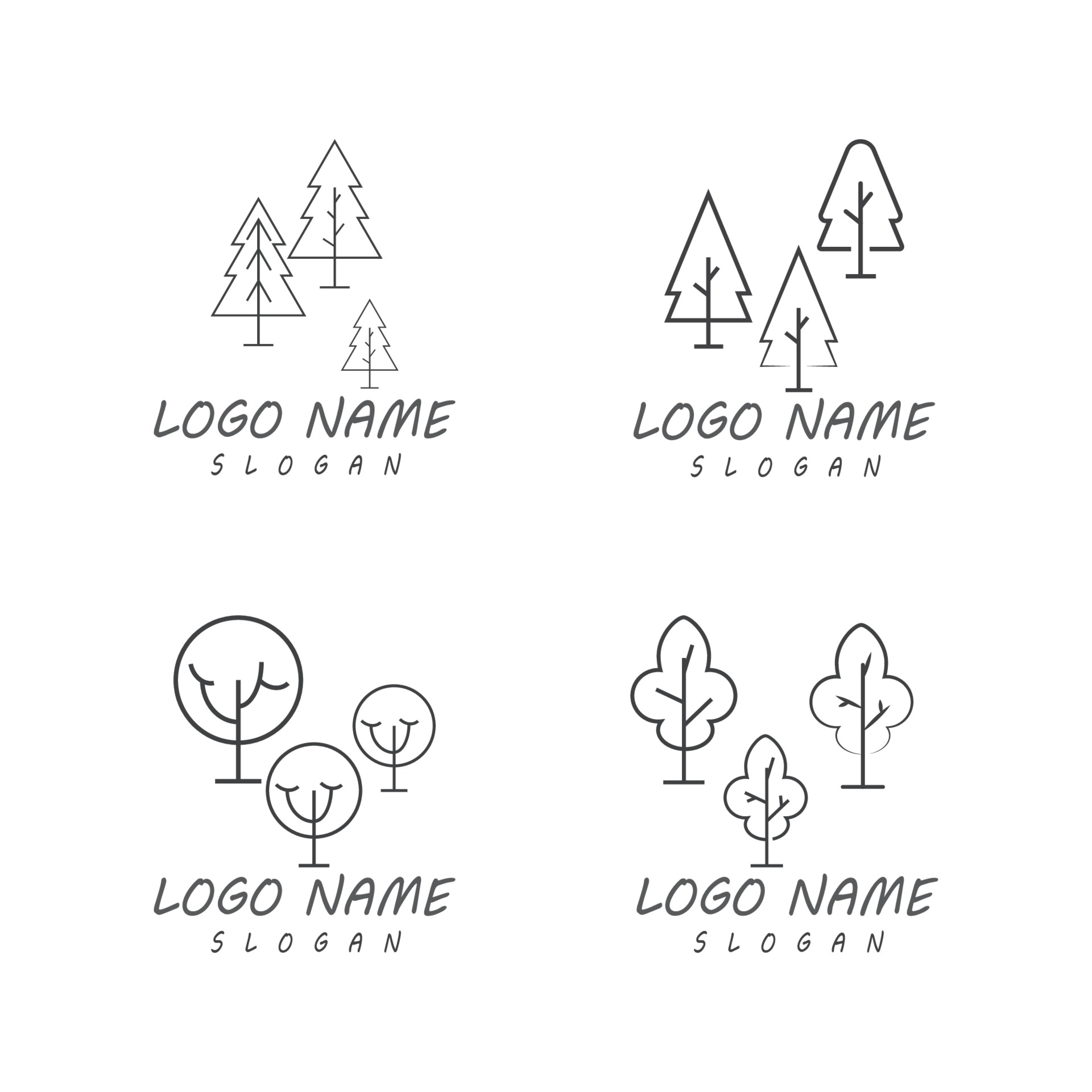 Tree Line Vector Art, Icons, and Graphics for Free Download
