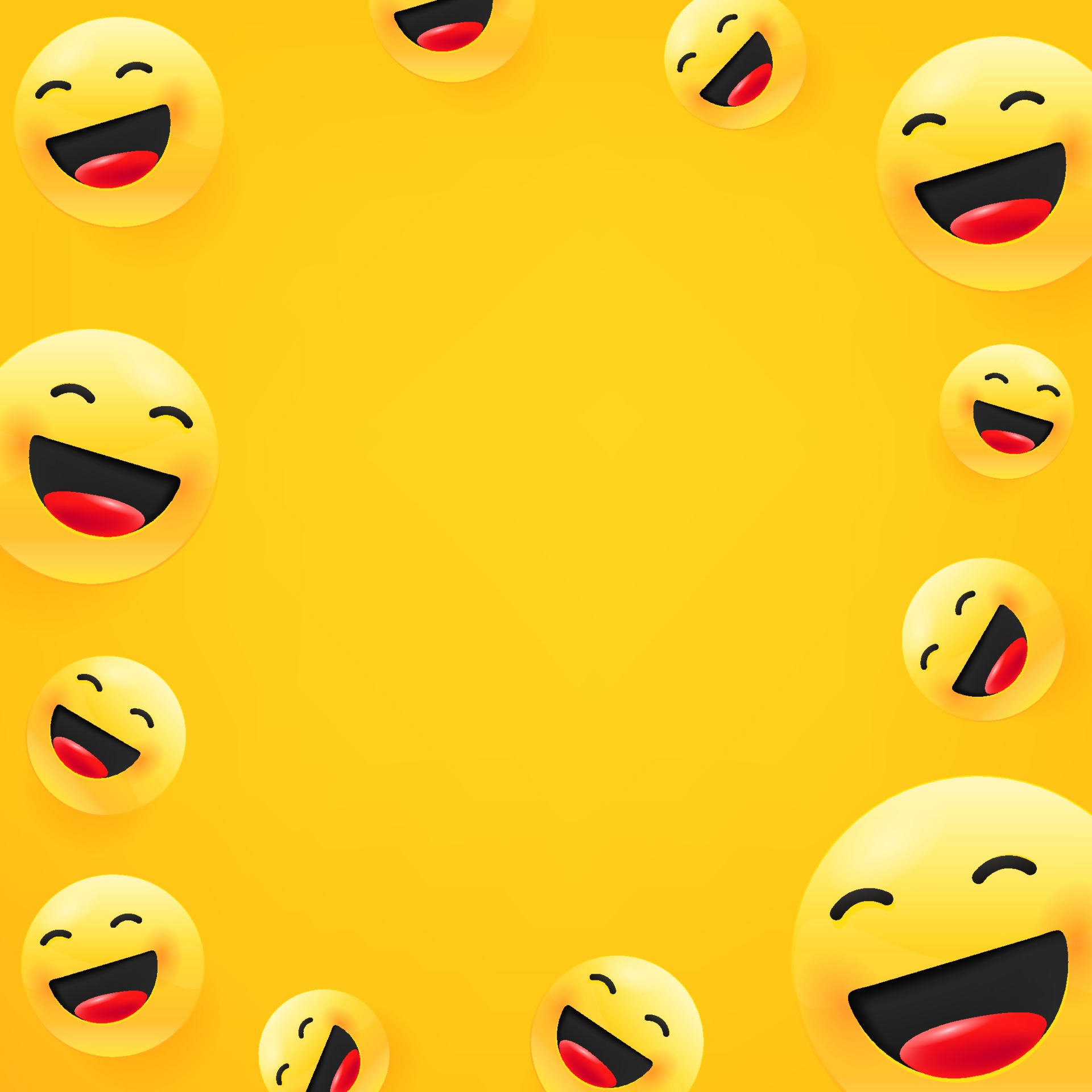 Laughing Emoji Social Media Message Vector Background Copy Space For A Text 2190709 Vector Art