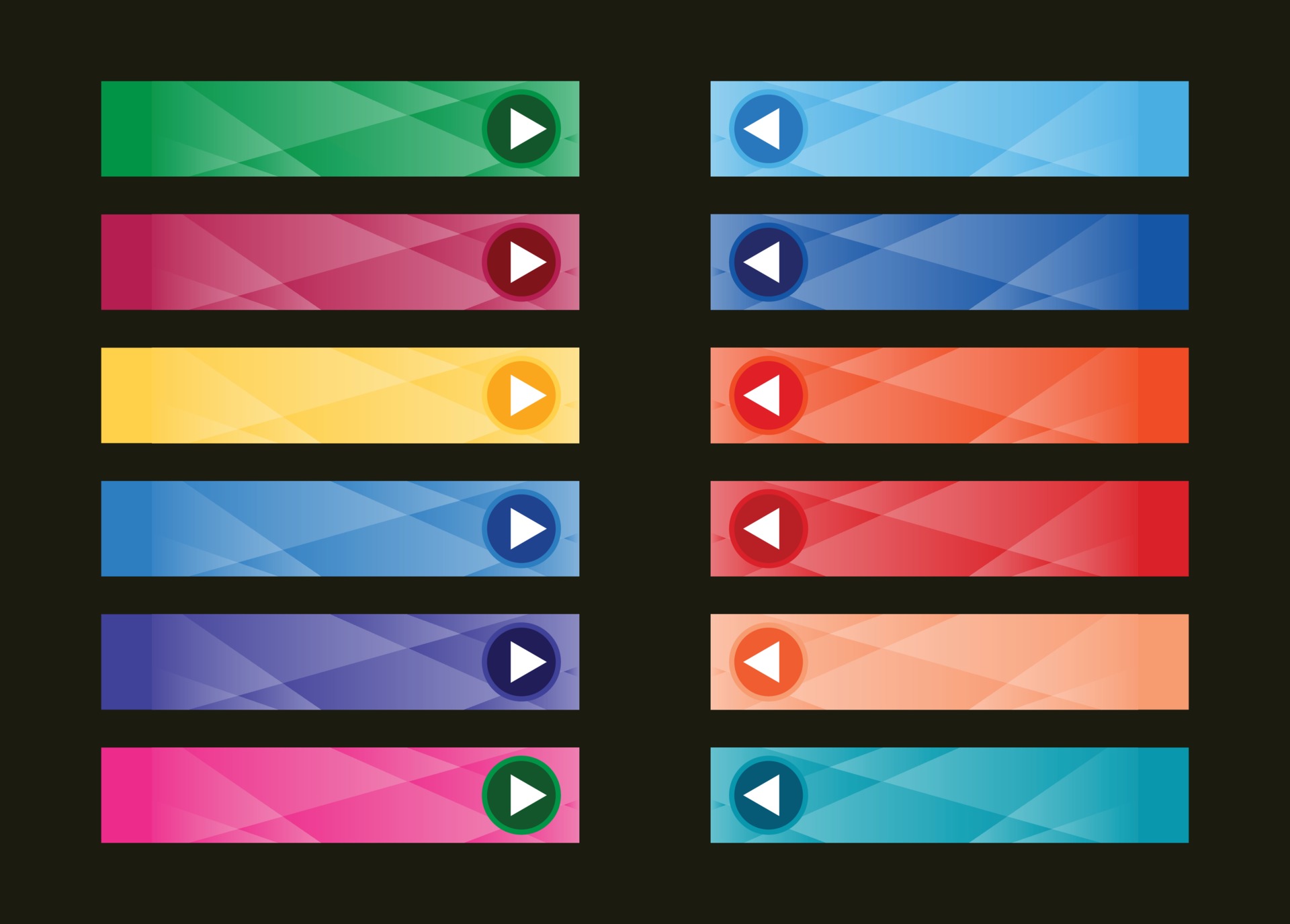 Colourful button collection, vector design. 2197808 Vector Art at Vecteezy