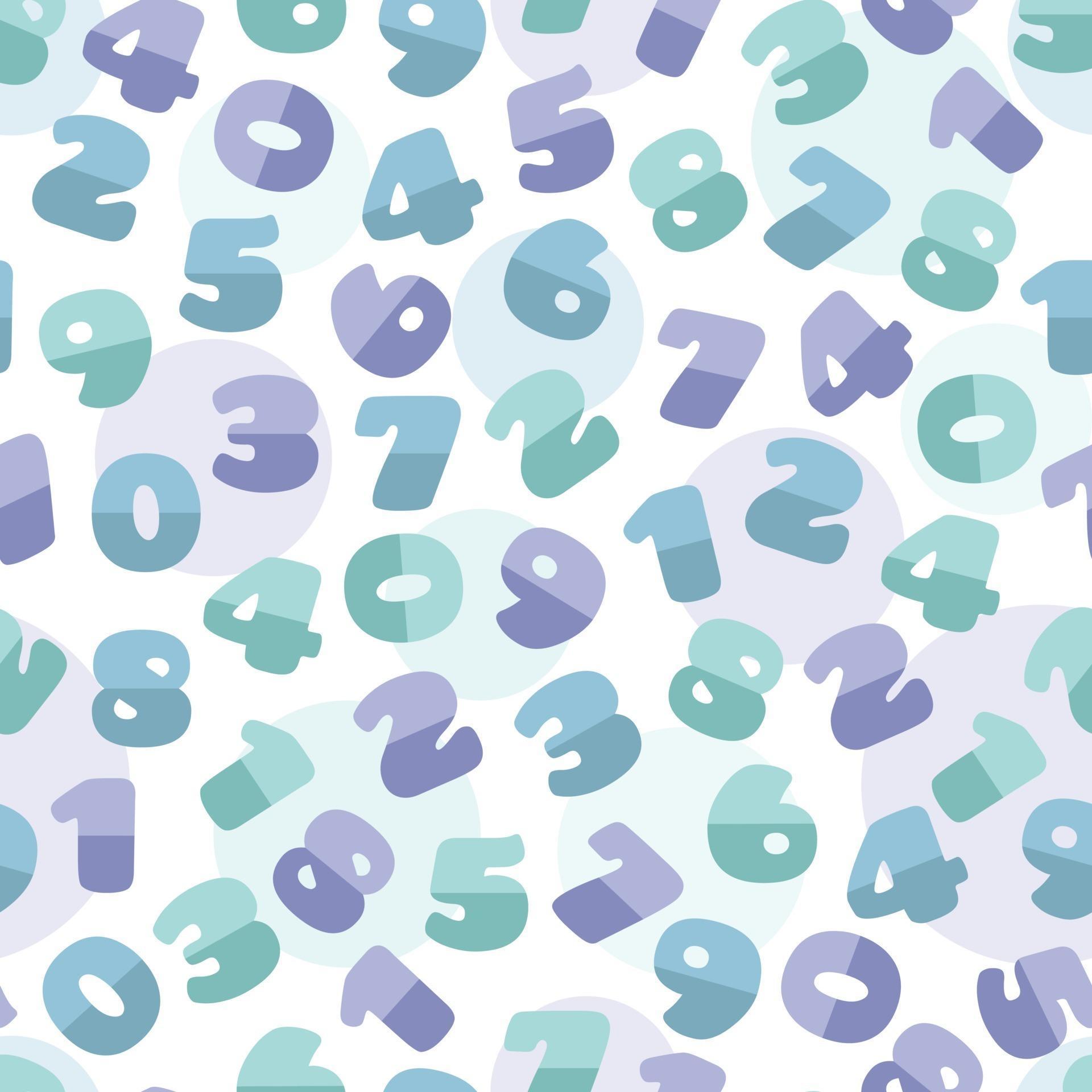 seamless doodle mathematical number alphabet pattern background 2201124 ...