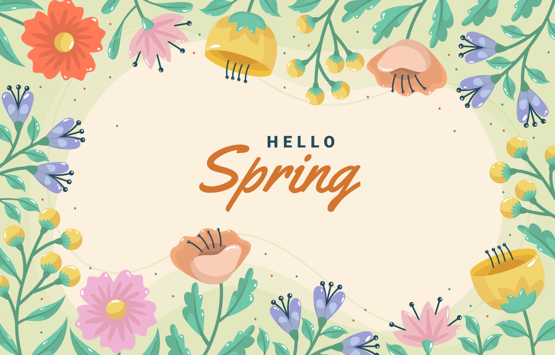 Spring Flower Background Template 2202339 Vector Art at Vecteezy