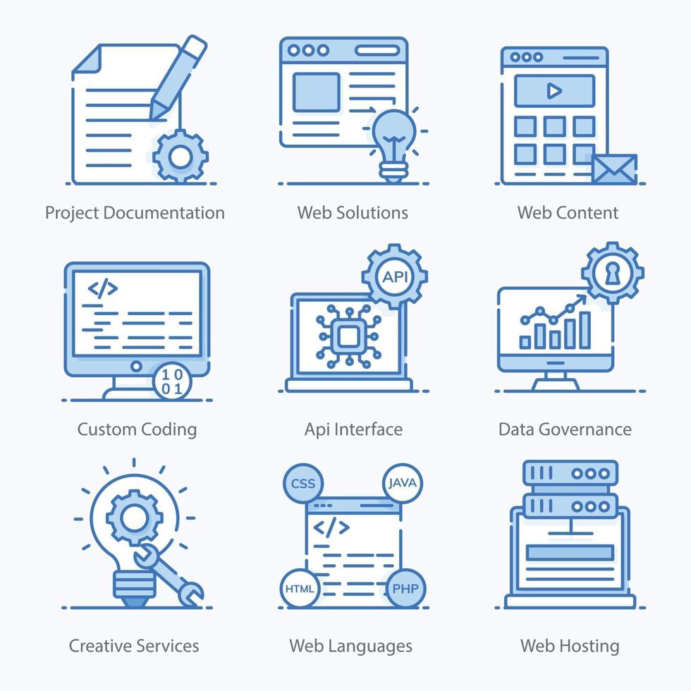 Web Hosting and Programming 2202665 Vector Art at Vecteezy