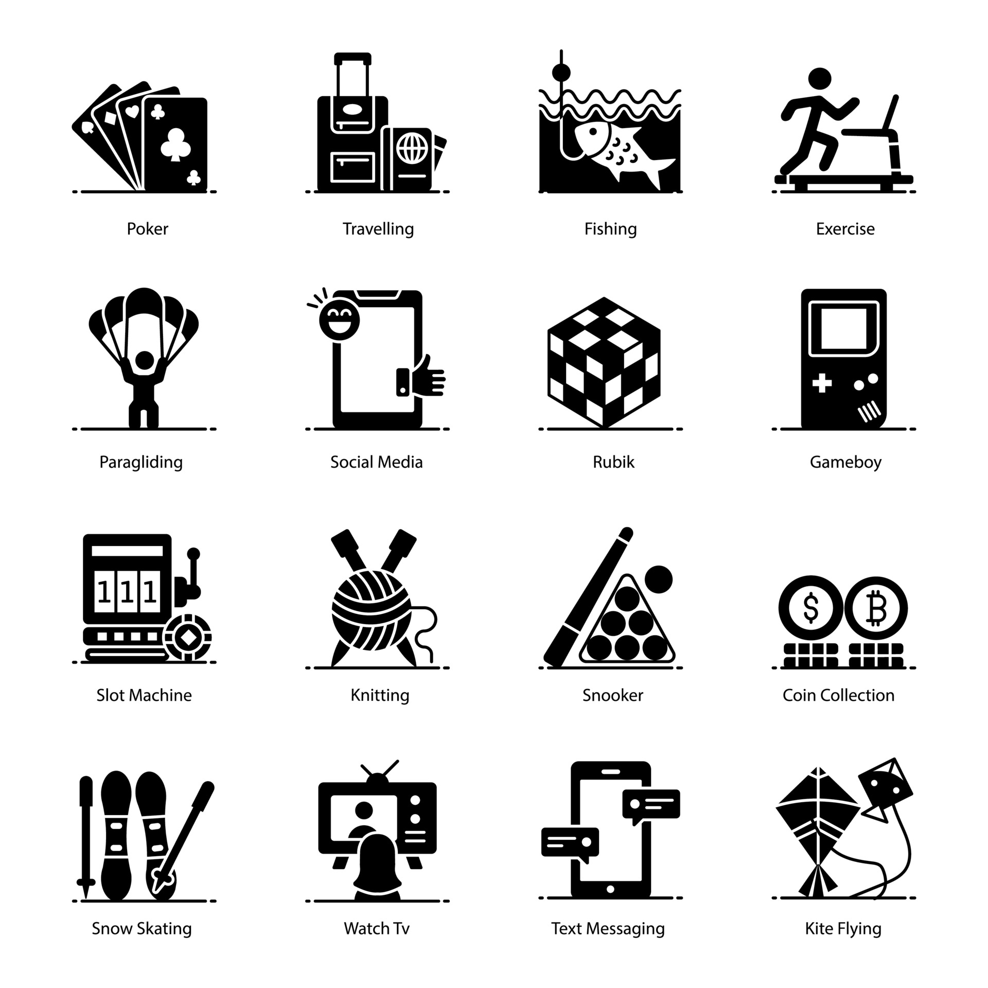 Games And Hobbies Elements 2202683 Vector Art At Vecteezy