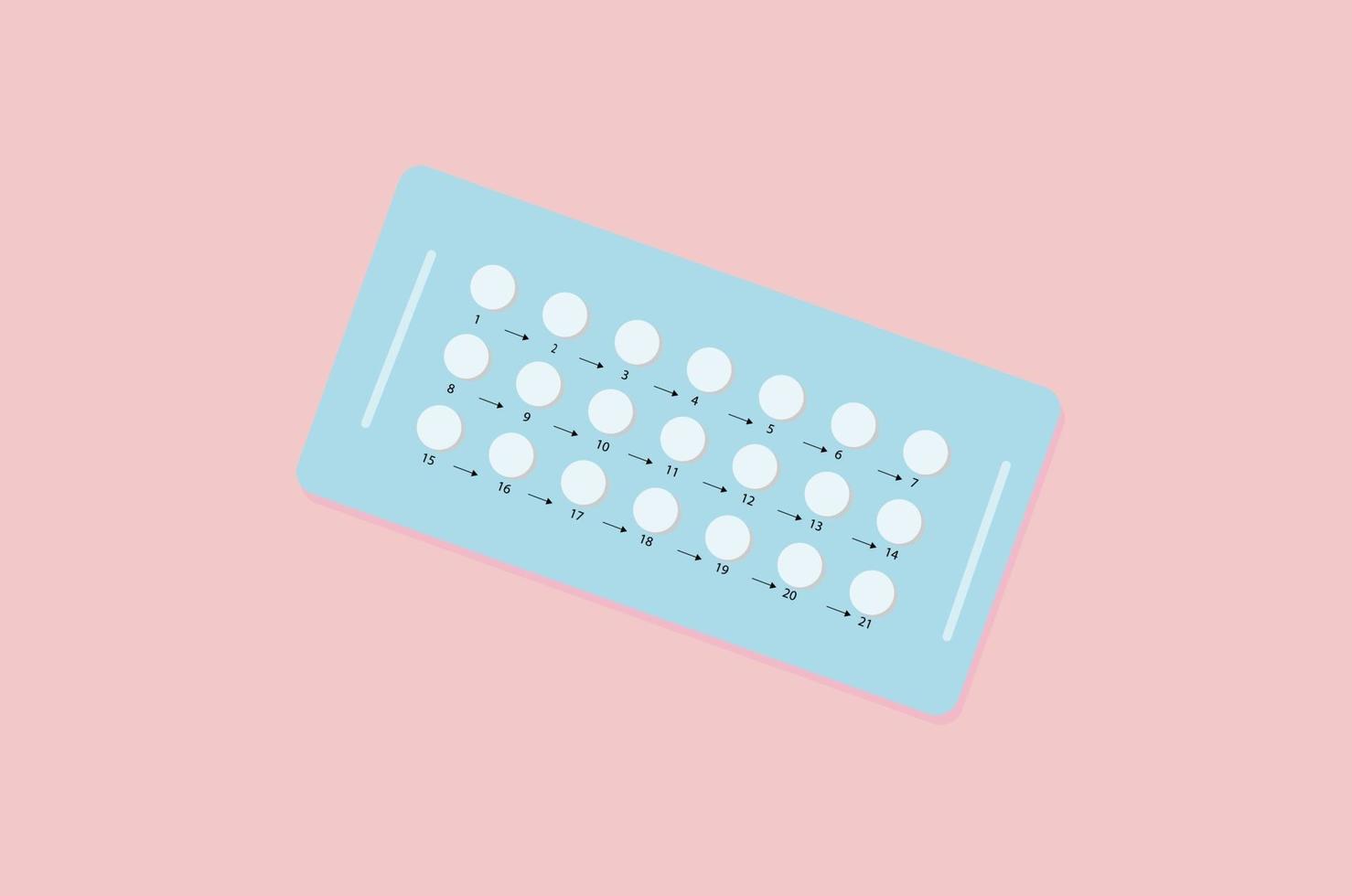 Vector Illustration Of Birth Control Pills 2204099 Vector Art At Vecteezy