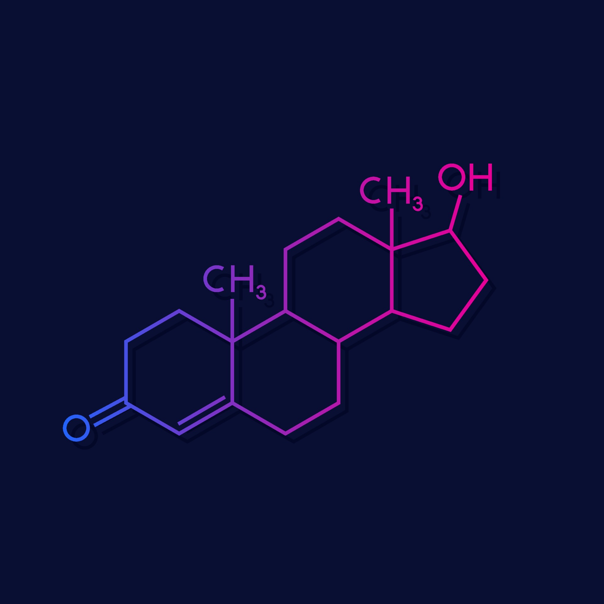 Testosterone Molecule Vector 2204677 Vector Art At Vecteezy