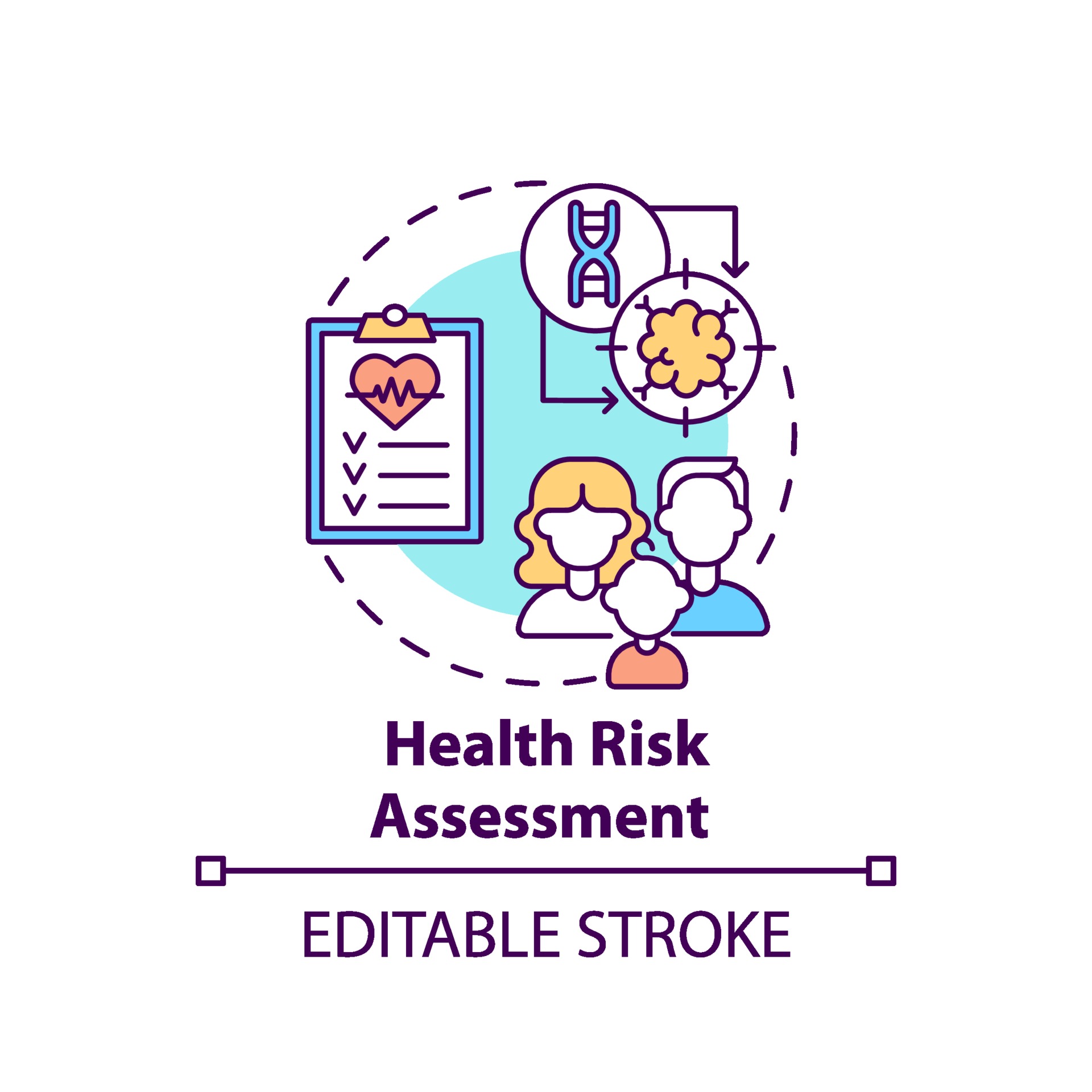 Health risk assessment concept icon 2206529 Vector Art at Vecteezy Health risk assessment concept icon 2206529 Vector Art at Vecteezy