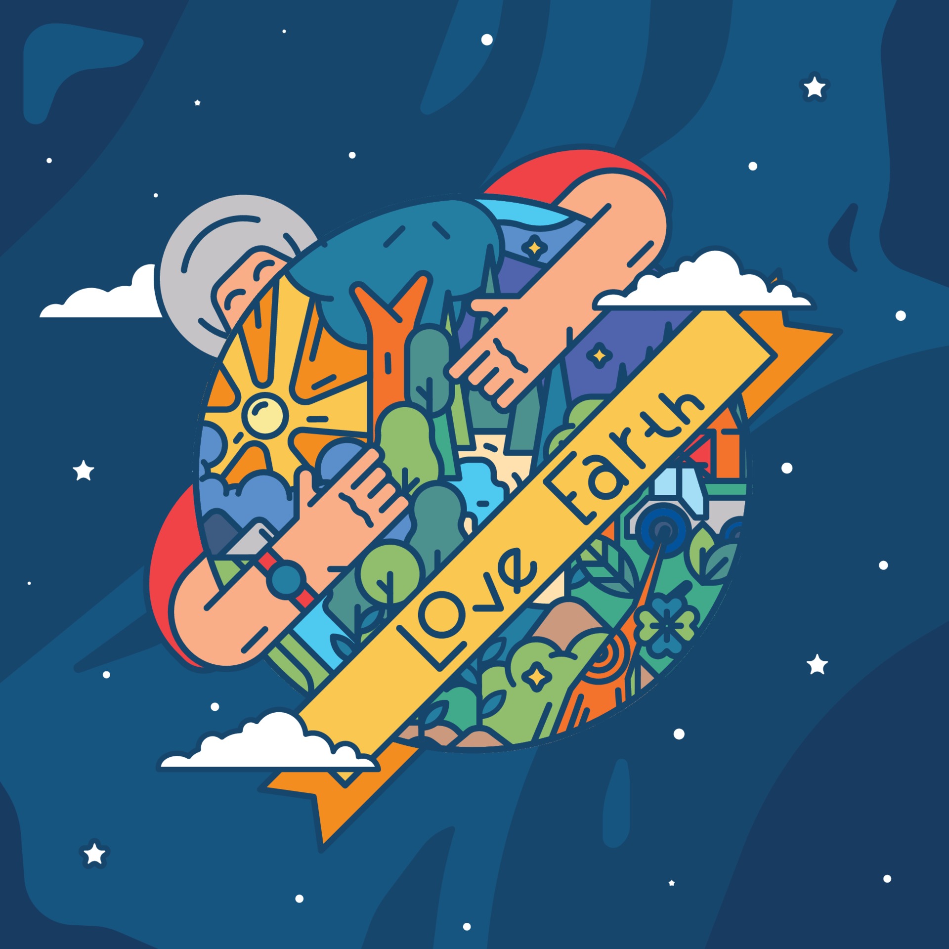 Earth Day Concept Design 2206530 Vector Art at Vecteezy