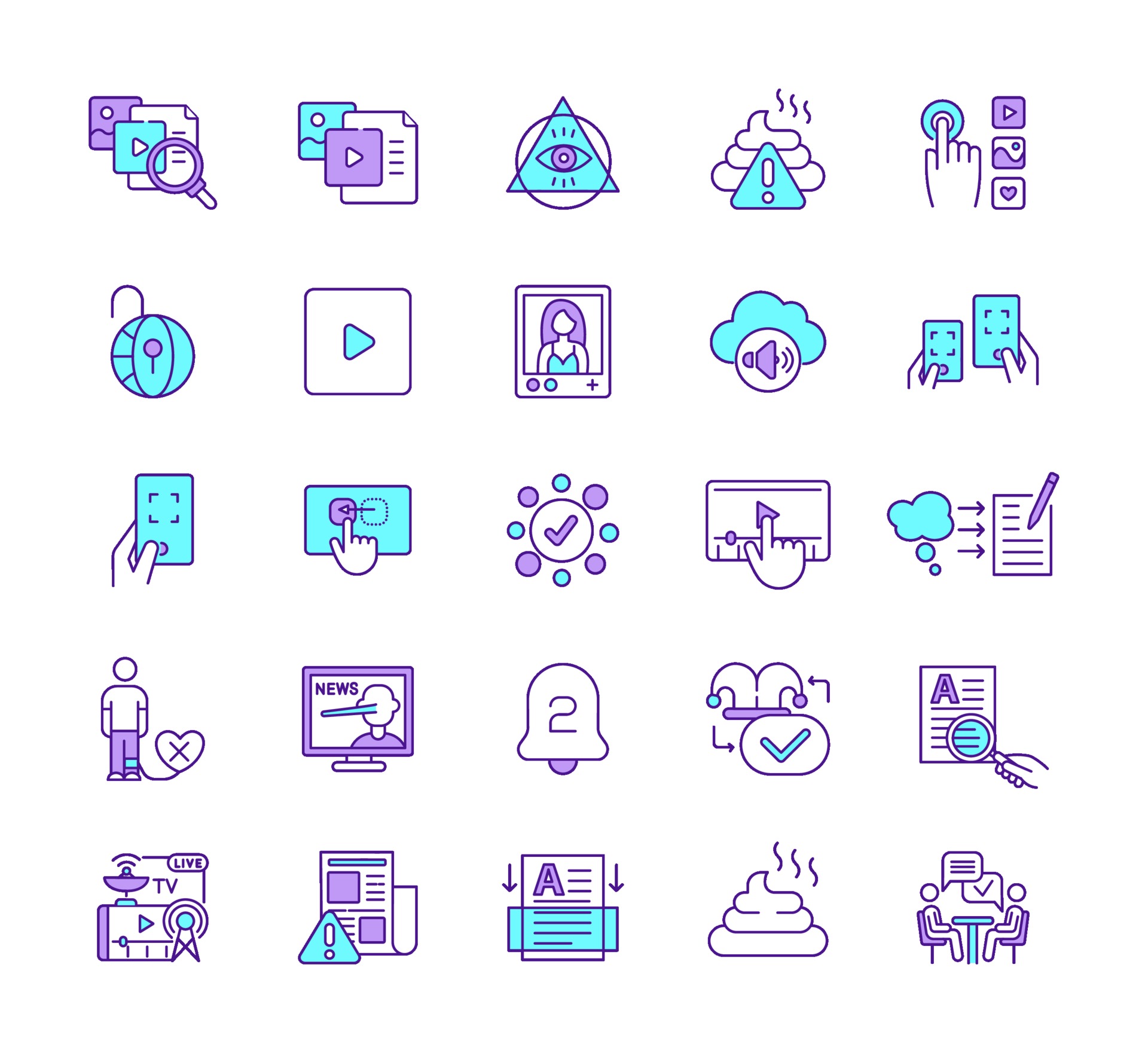 New media RGB color icons set 2207486 Vector Art at Vecteezy New media RGB color icons set 2207486 Vector Art at Vecteezy