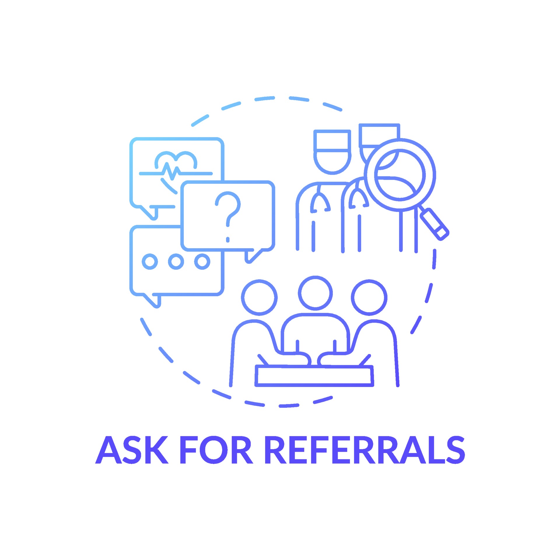 Ask for referrals blue gradient concept icon 2207762 Vector Art at Vecteezy Ask for referrals blue gradient concept icon 2207762 Vector Art at Vecteezy