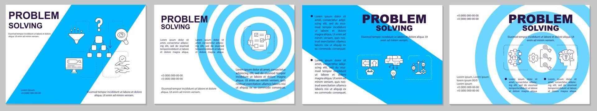 Problem solving brochure template 2210077 Vector Art at Vecteezy