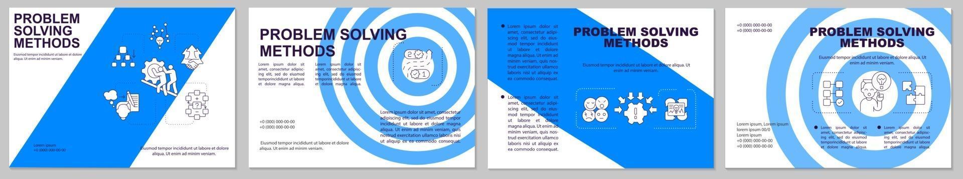Problem solving method brochure template 2210089 Vector Art at Vecteezy
