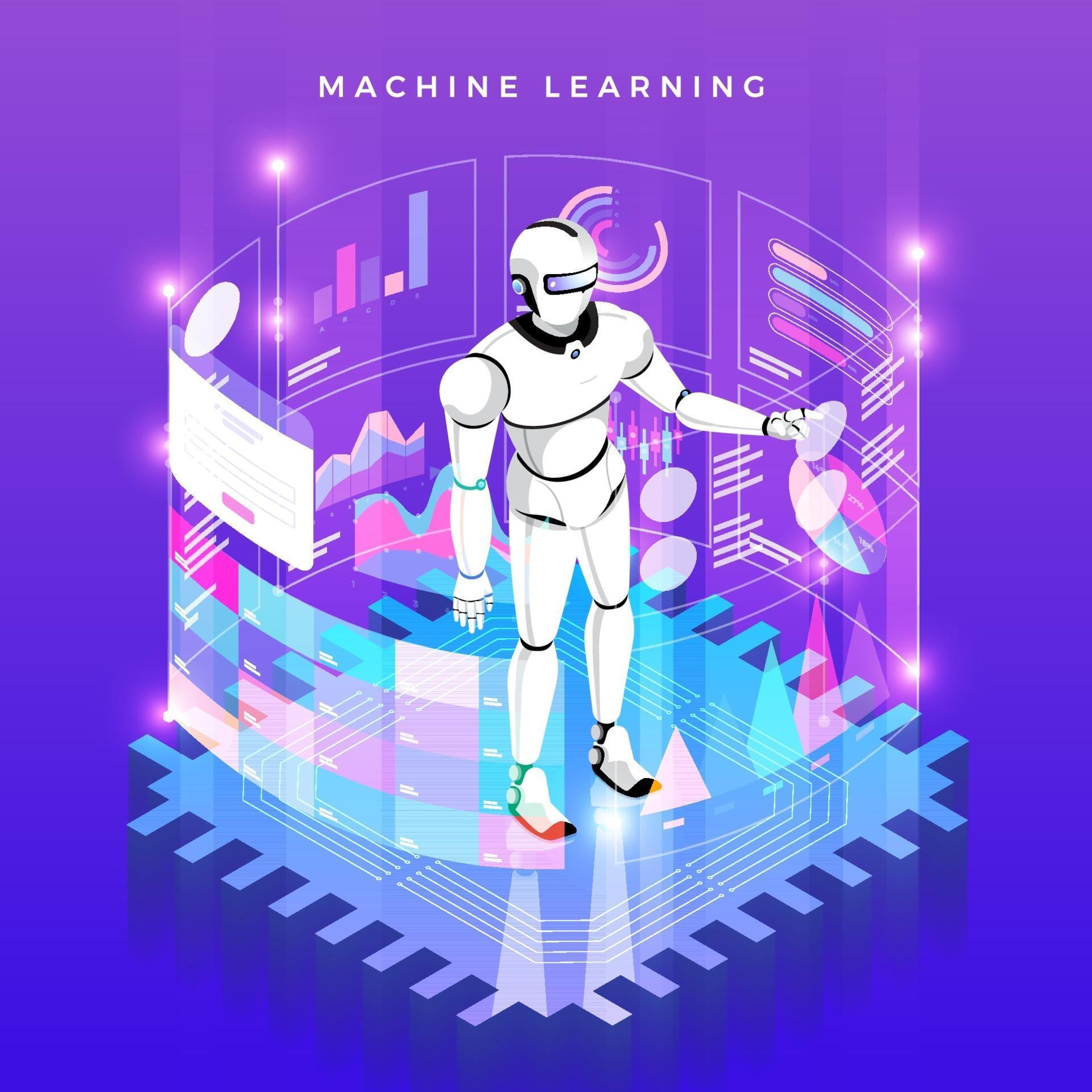 Machine learning technology 2212672 Vector Art at Vecteezy