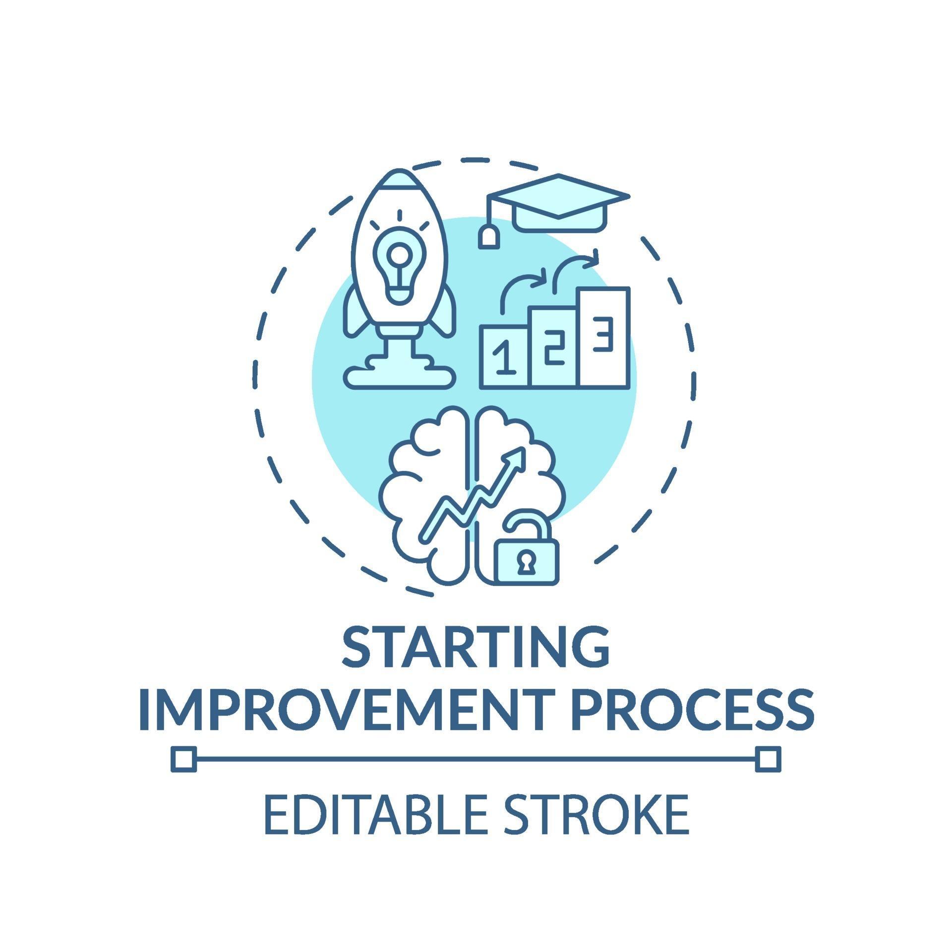 Starting improvement process turquoise concept icon 2213000 Vector Art ... Starting improvement process turquoise concept icon 2213000 Vector Art ...
