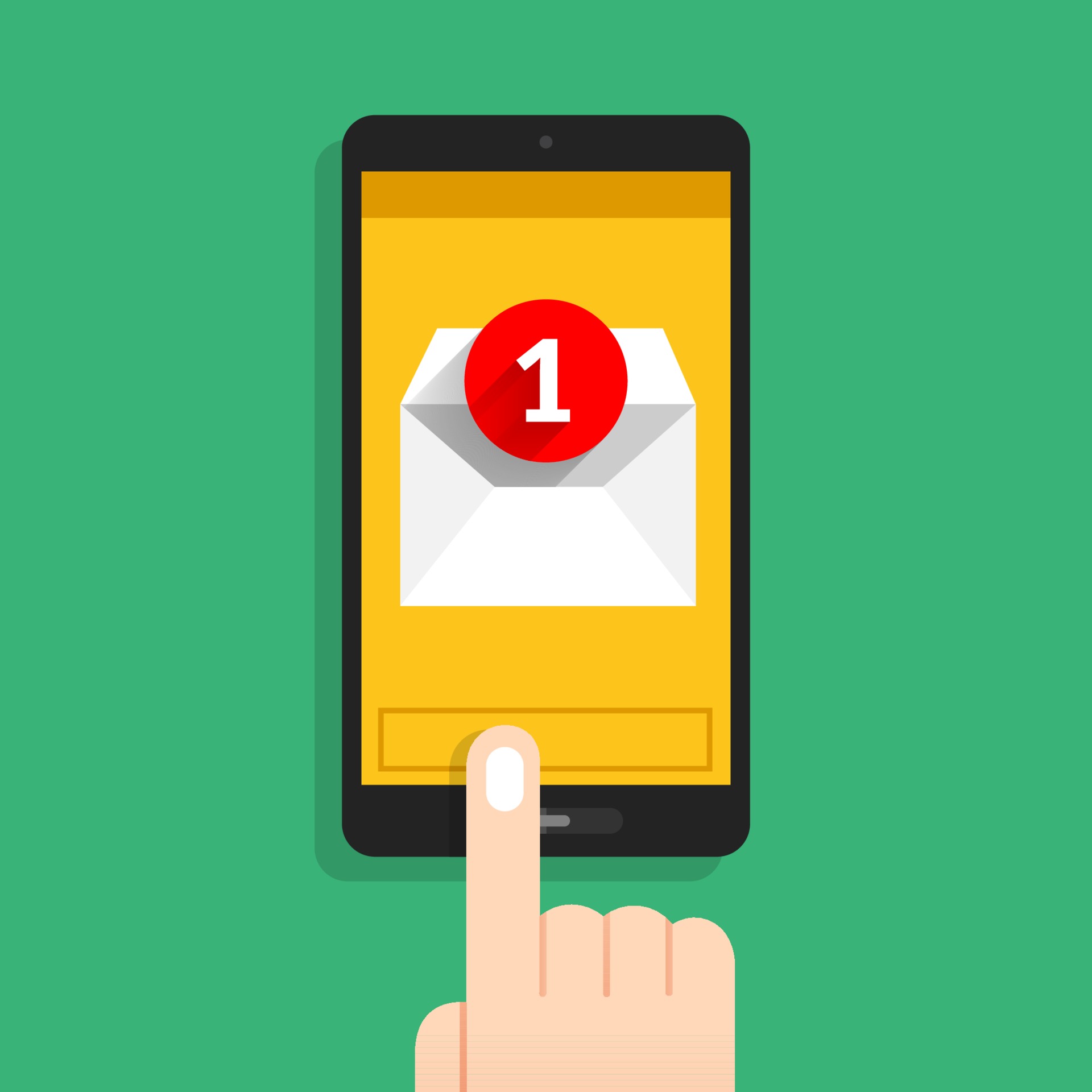 Flat design concept message and chat. Present by icon text message ...