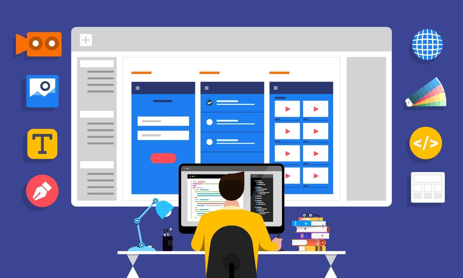 Web Designer and Programmer 2214649 Vector Art at Vecteezy