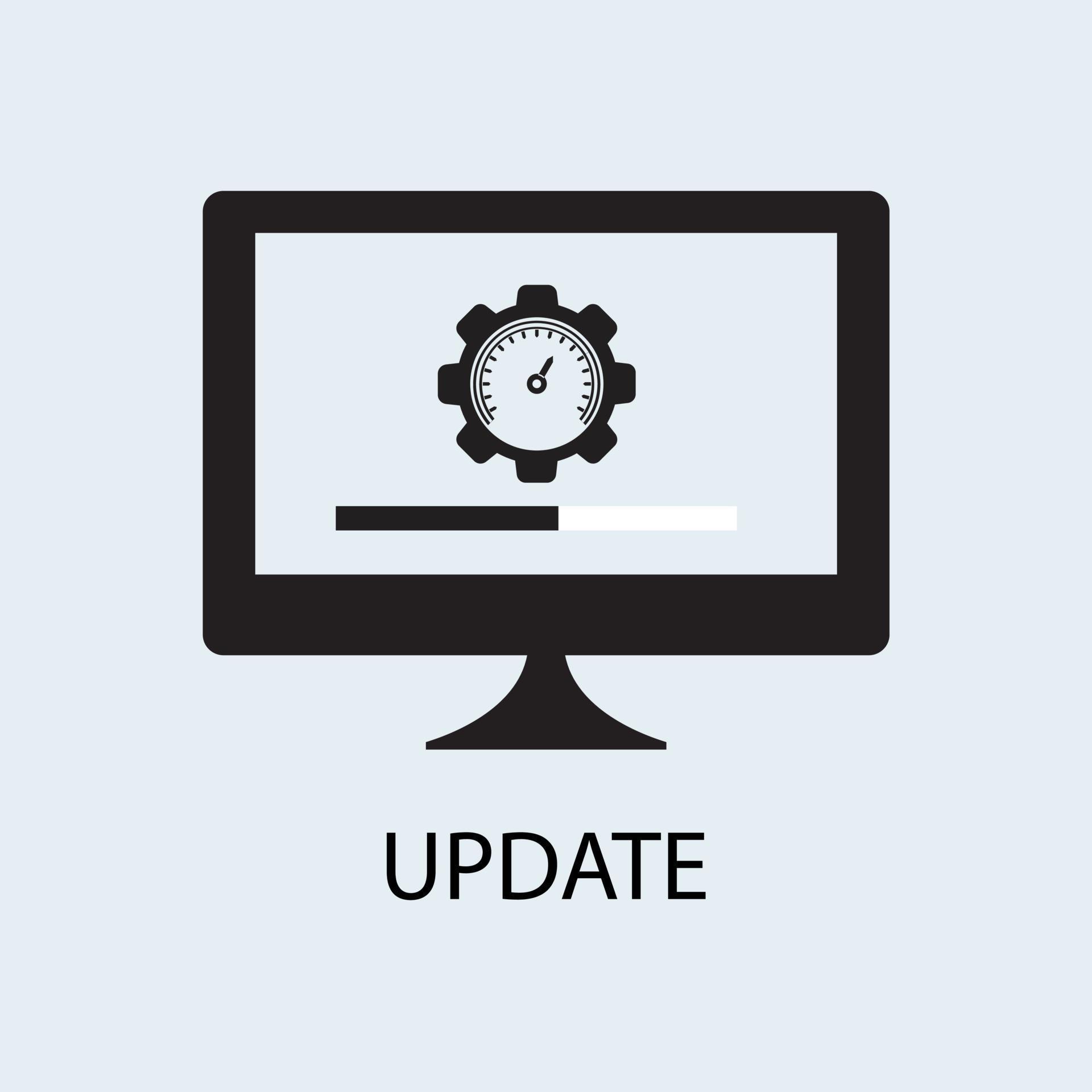 Data update or synchronize with bar process icon flat design. 2215811 Vector Art at Vecteezy