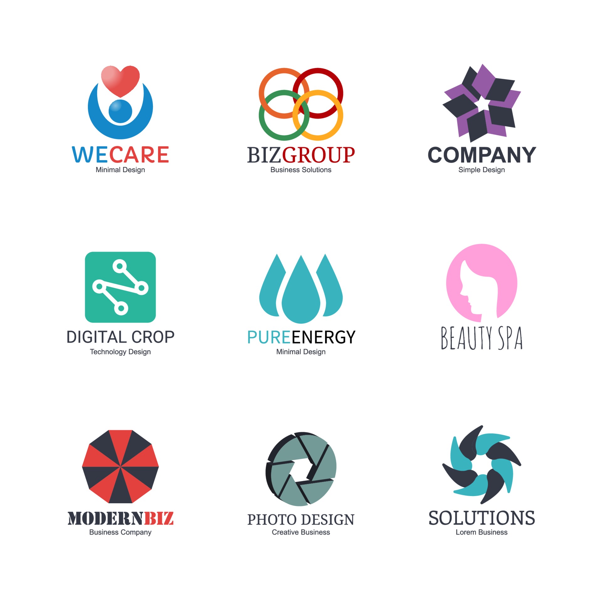 abstract logo design template 2217691 Vector Art at Vecteezy