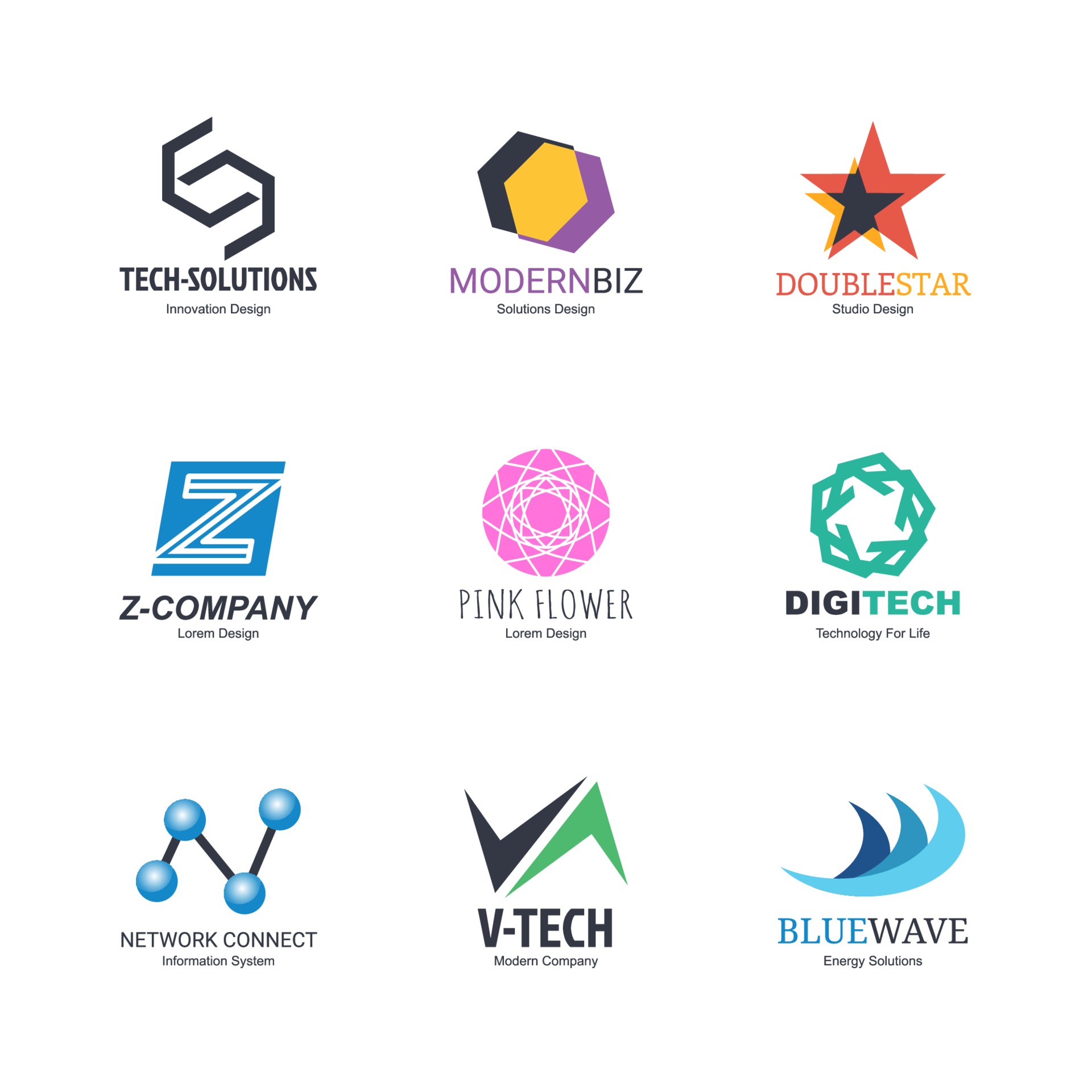 abstract logo design 2220393 Vector Art at Vecteezy