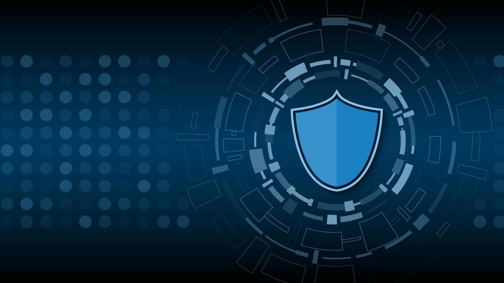 Cyber Technology Security Network Protection Background Design Vector