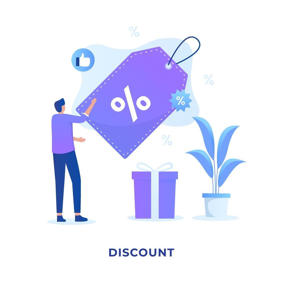 Flat illustration discount concept 2223417 Vector Art at Vecteezy