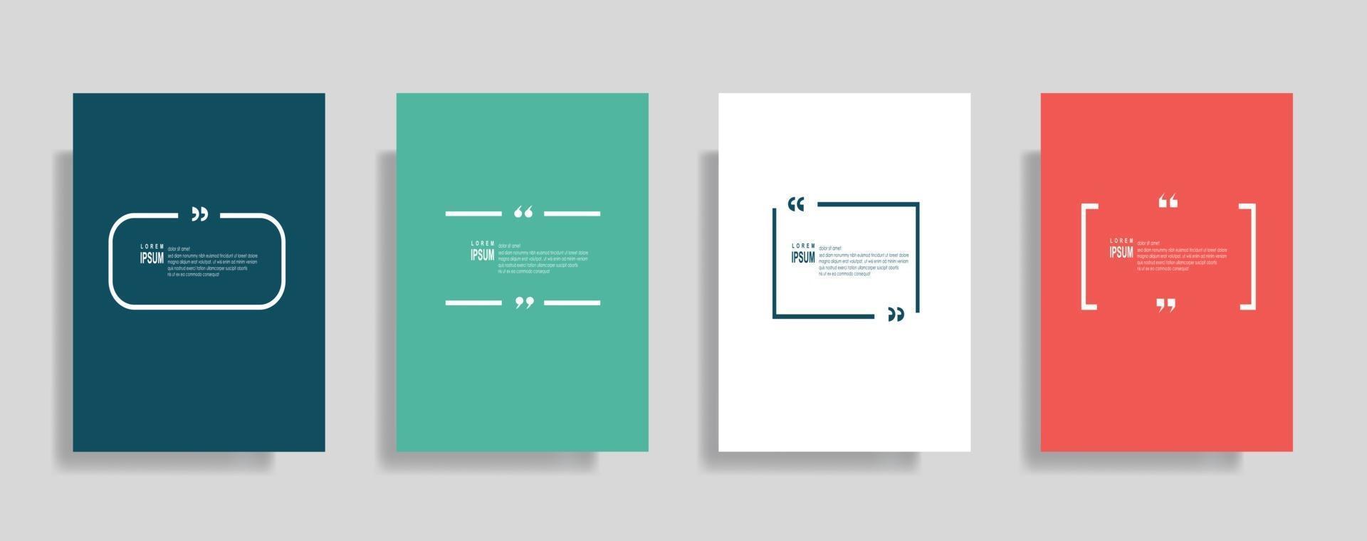 Quotes frame blank templates set, Text in brackets, citation empty ... Quotes frame blank templates set, Text in brackets, citation empty ...