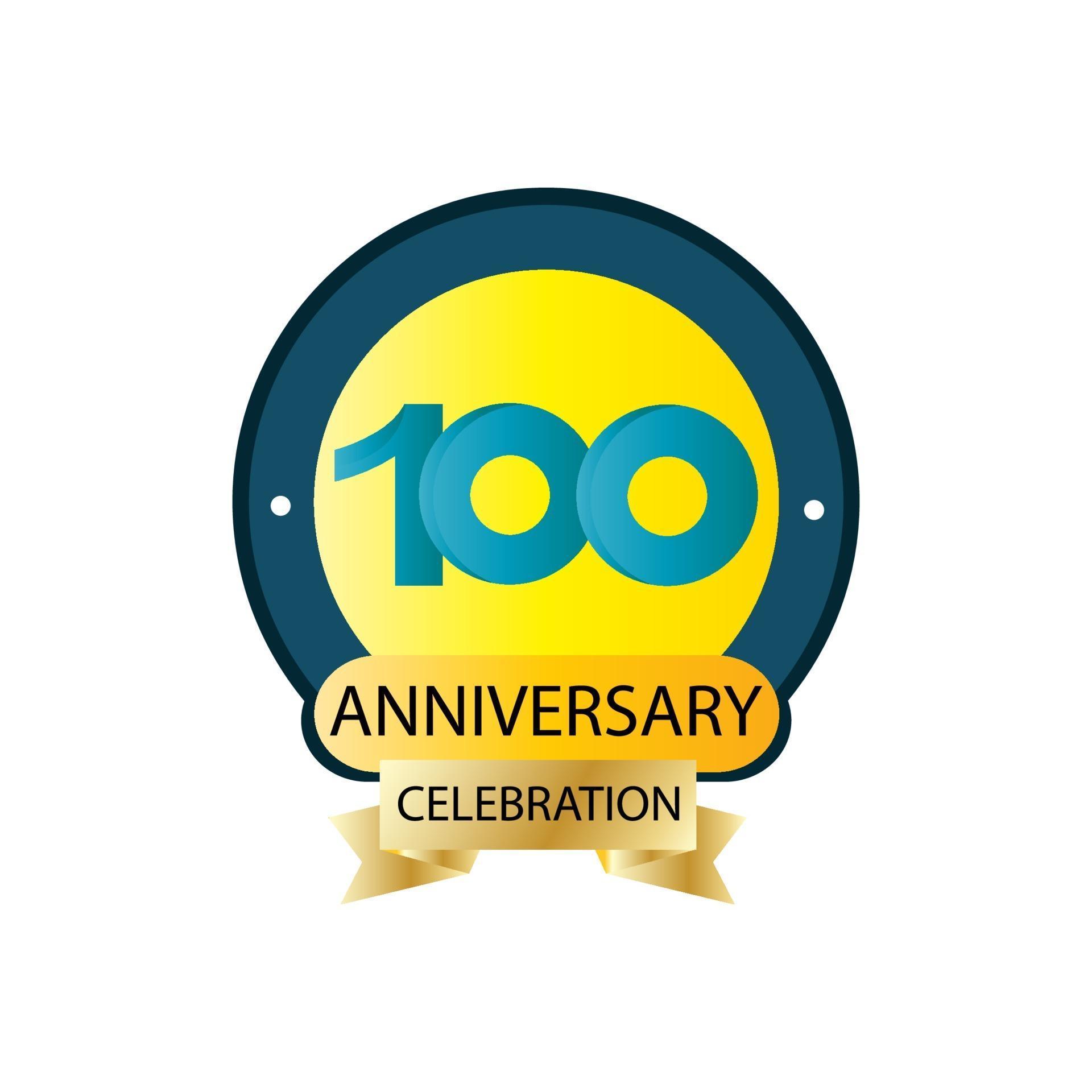 100 Anniversary Celebration Vector Template Design Illustration 2226070