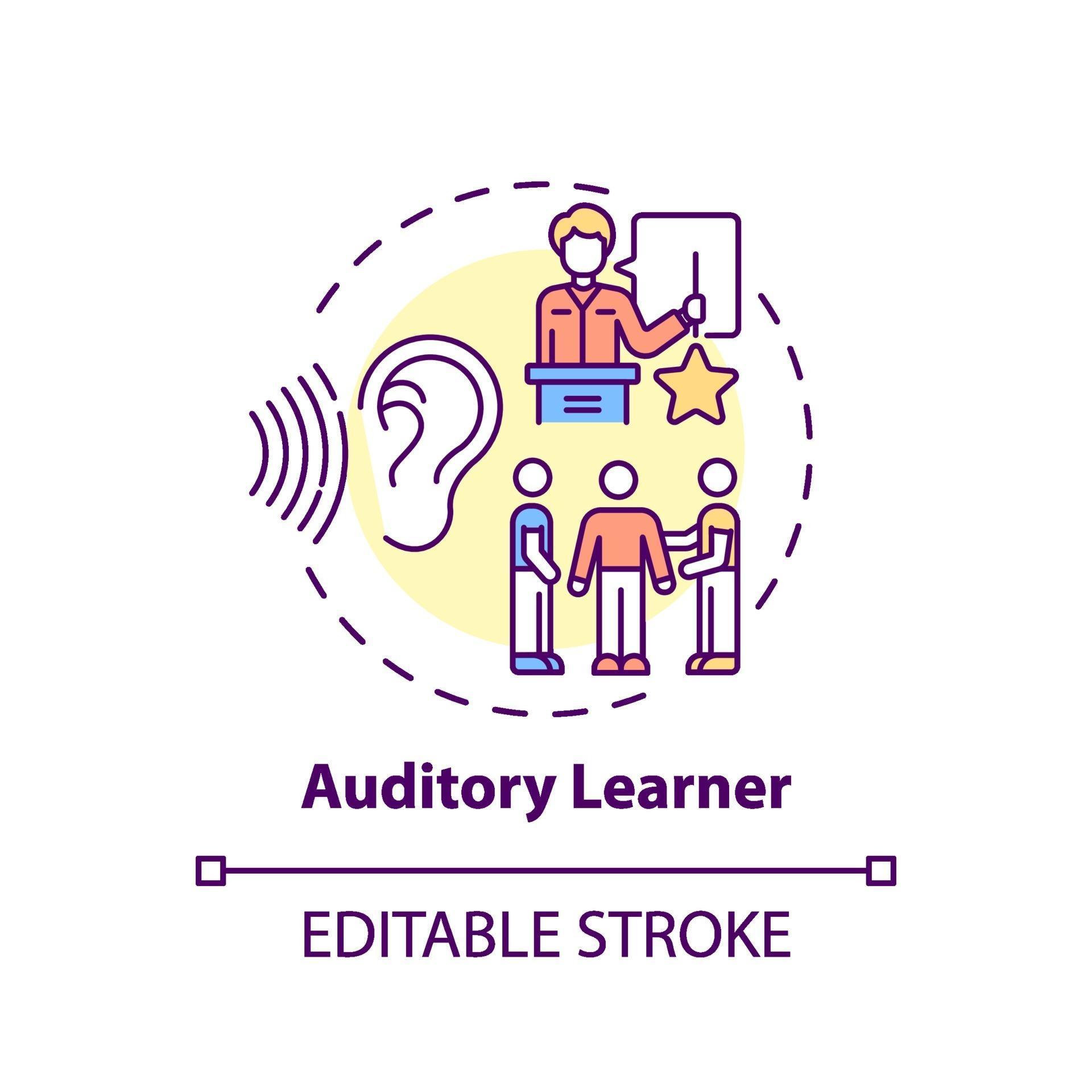 Auditory learner concept icon 2226419 Vector Art at Vecteezy Auditory learner concept icon 2226419 Vector Art at Vecteezy