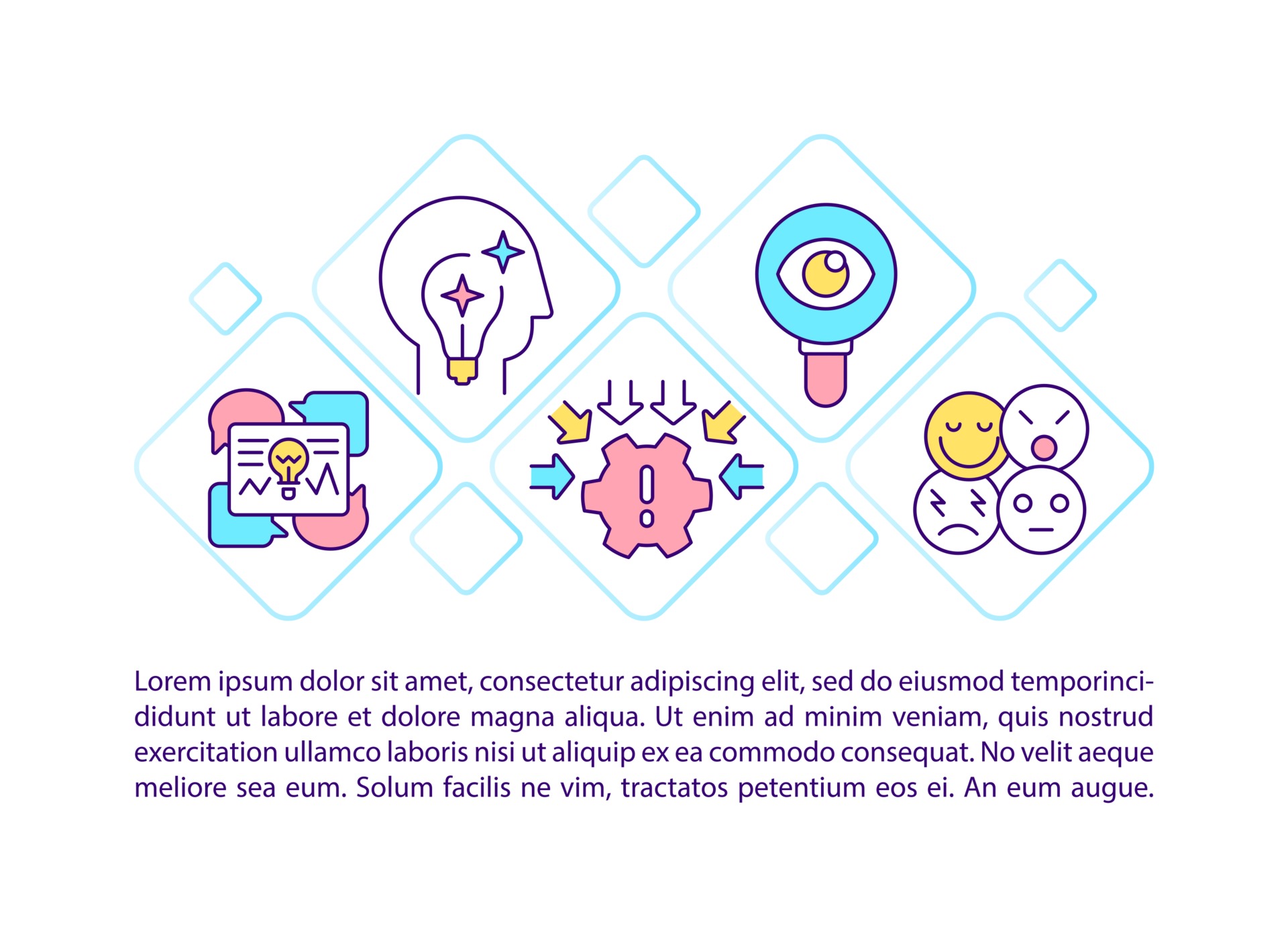 Problem solving concept line icons with text 2226451 Vector Art at Vecteezy