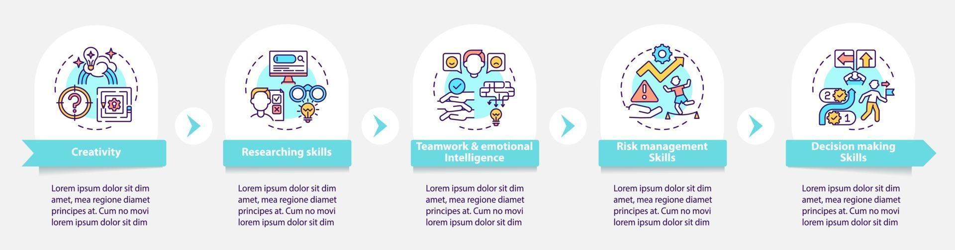 Problem-solving skills vector infographic template 2226903 Vector Art ...