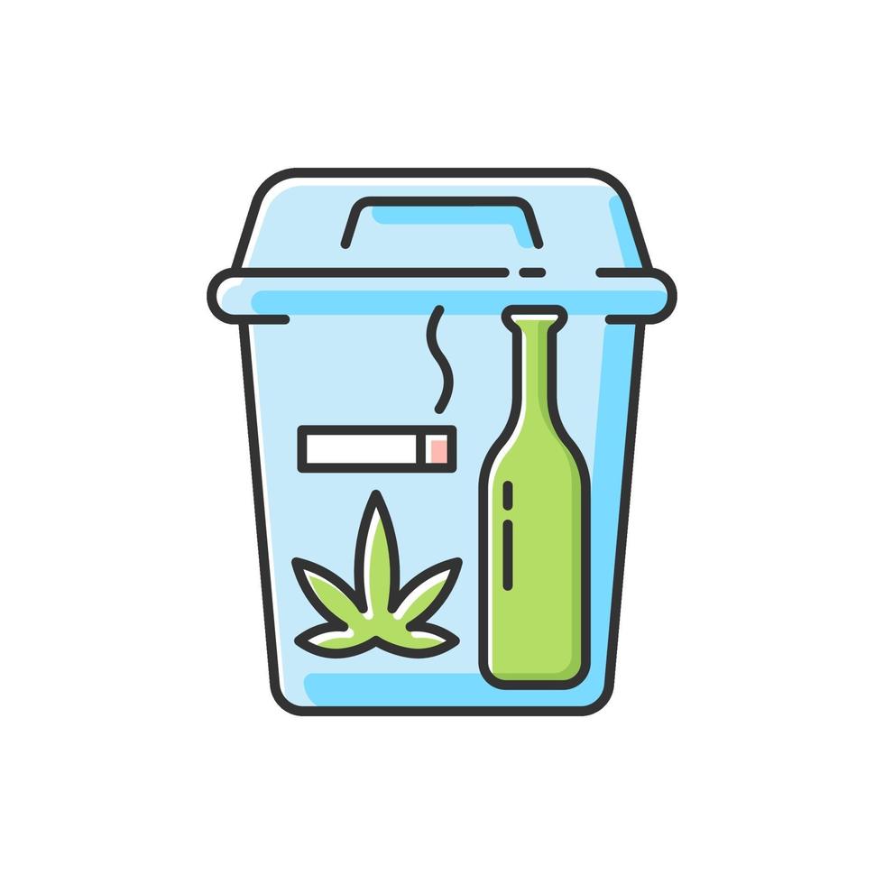 Quitting bad habits RGB color icon 2227946 Vector Art at Vecteezy