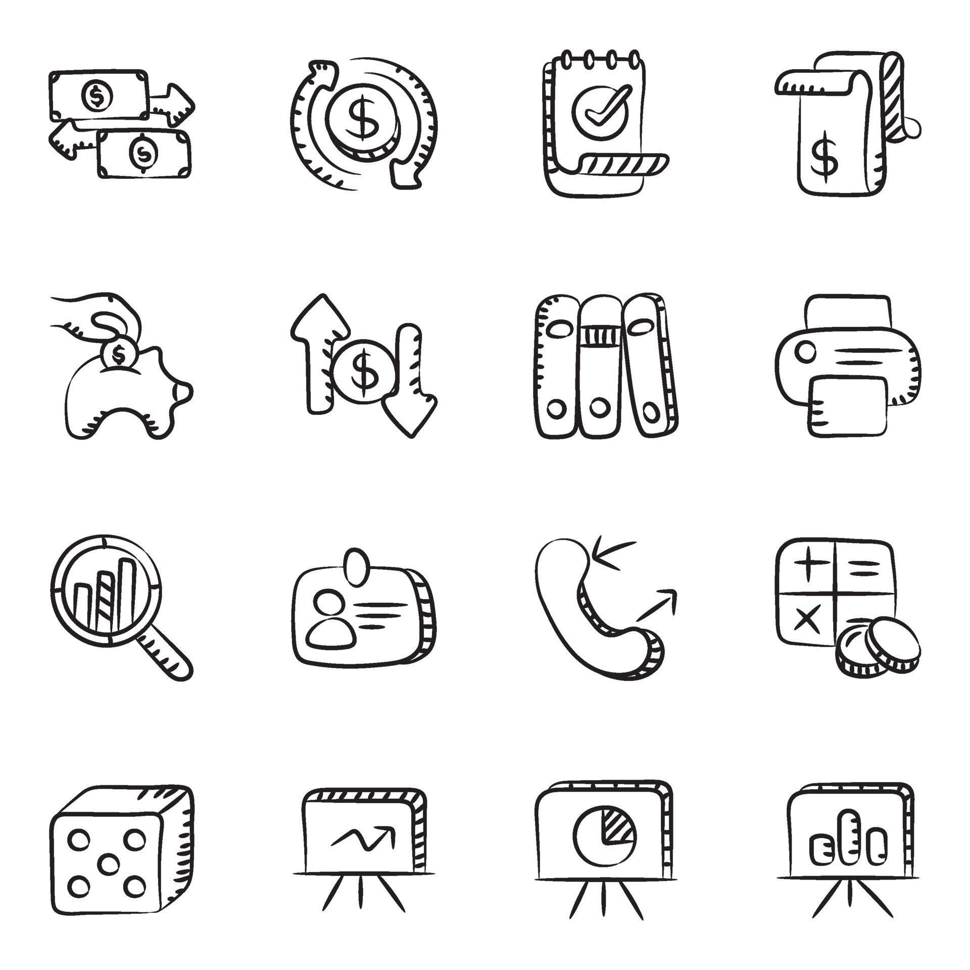 Finance and Ecommerce icon set 2230080 Vector Art at Vecteezy