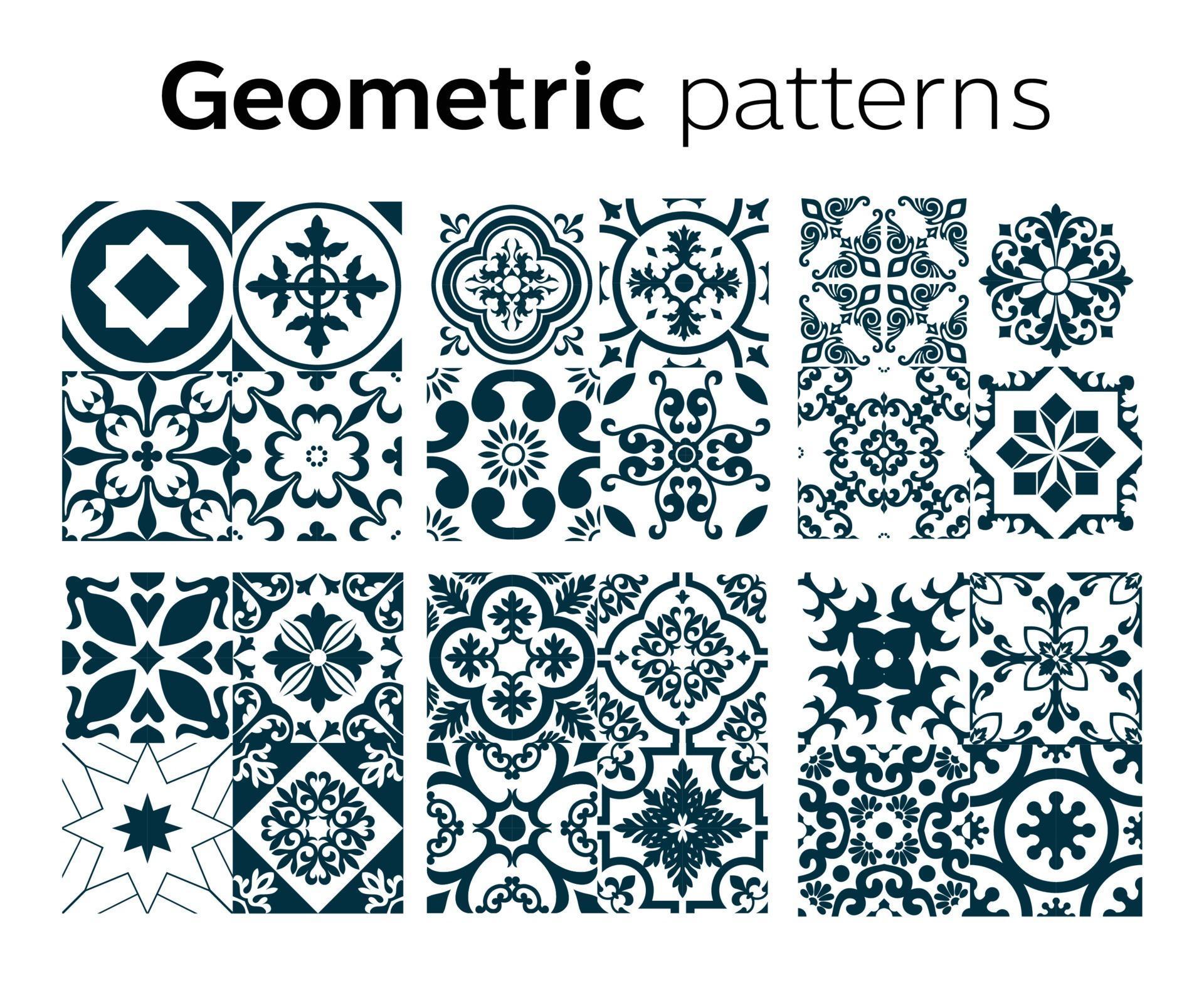 geometric patterns design in Vector illustration 2231497 Vector Art at ...