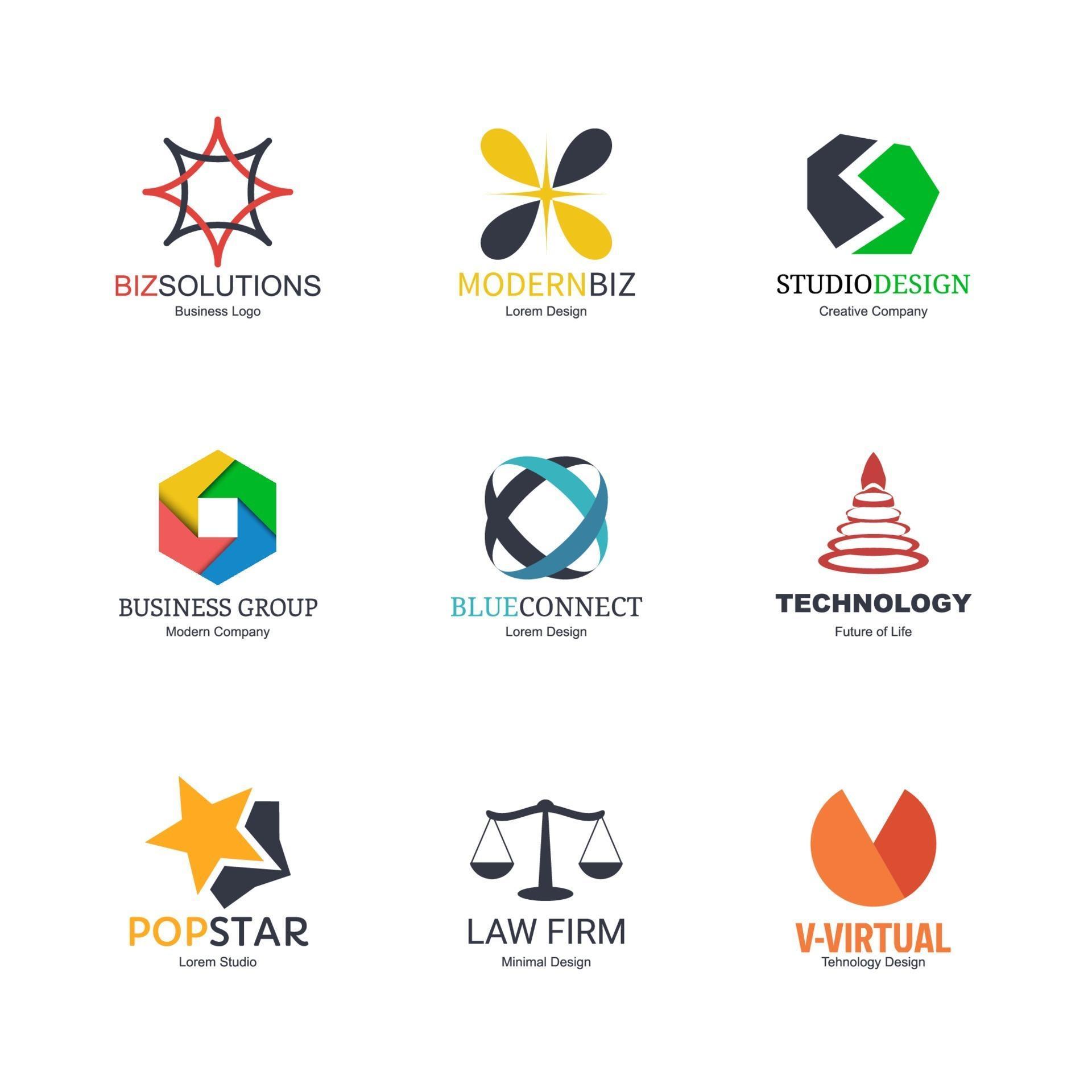 abstract logo design set 2236277 Vector Art at Vecteezy abstract logo design set 2236277 Vector Art at Vecteezy