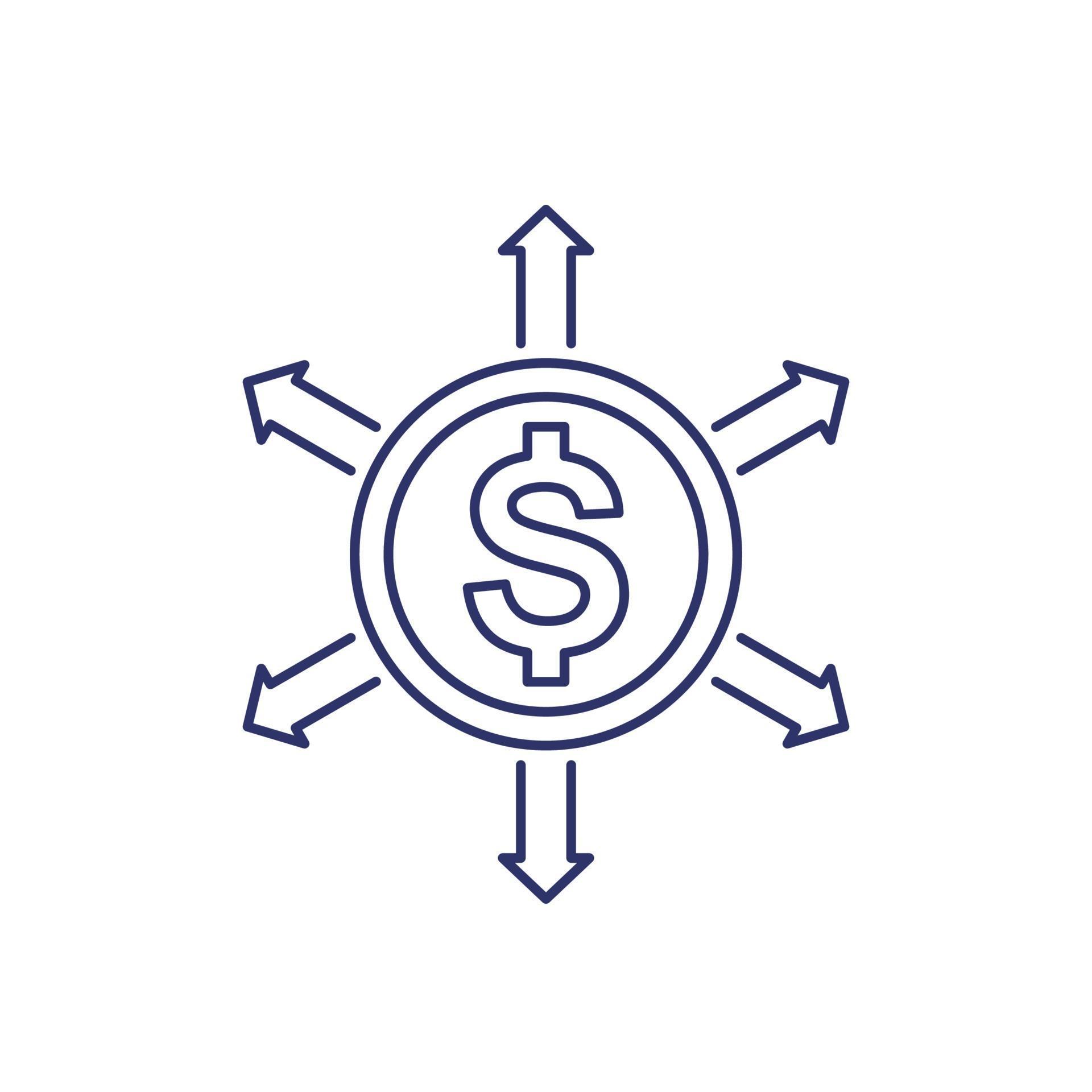 Financial diversification, diversified capital line icon 2237989 Vector ... Financial diversification, diversified capital line icon 2237989 Vector ...