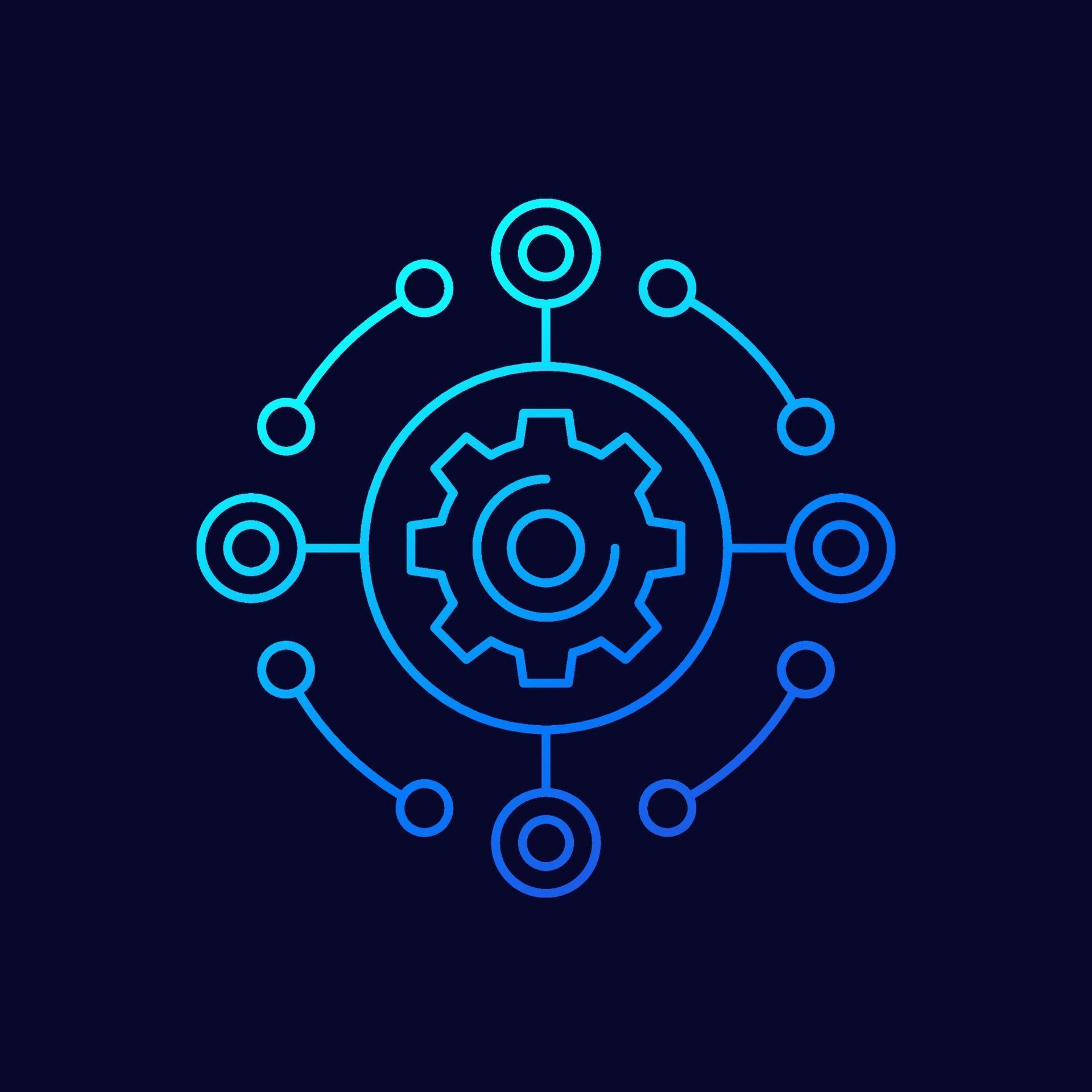 software, framework and integration line icon 2238031 Vector Art at ...